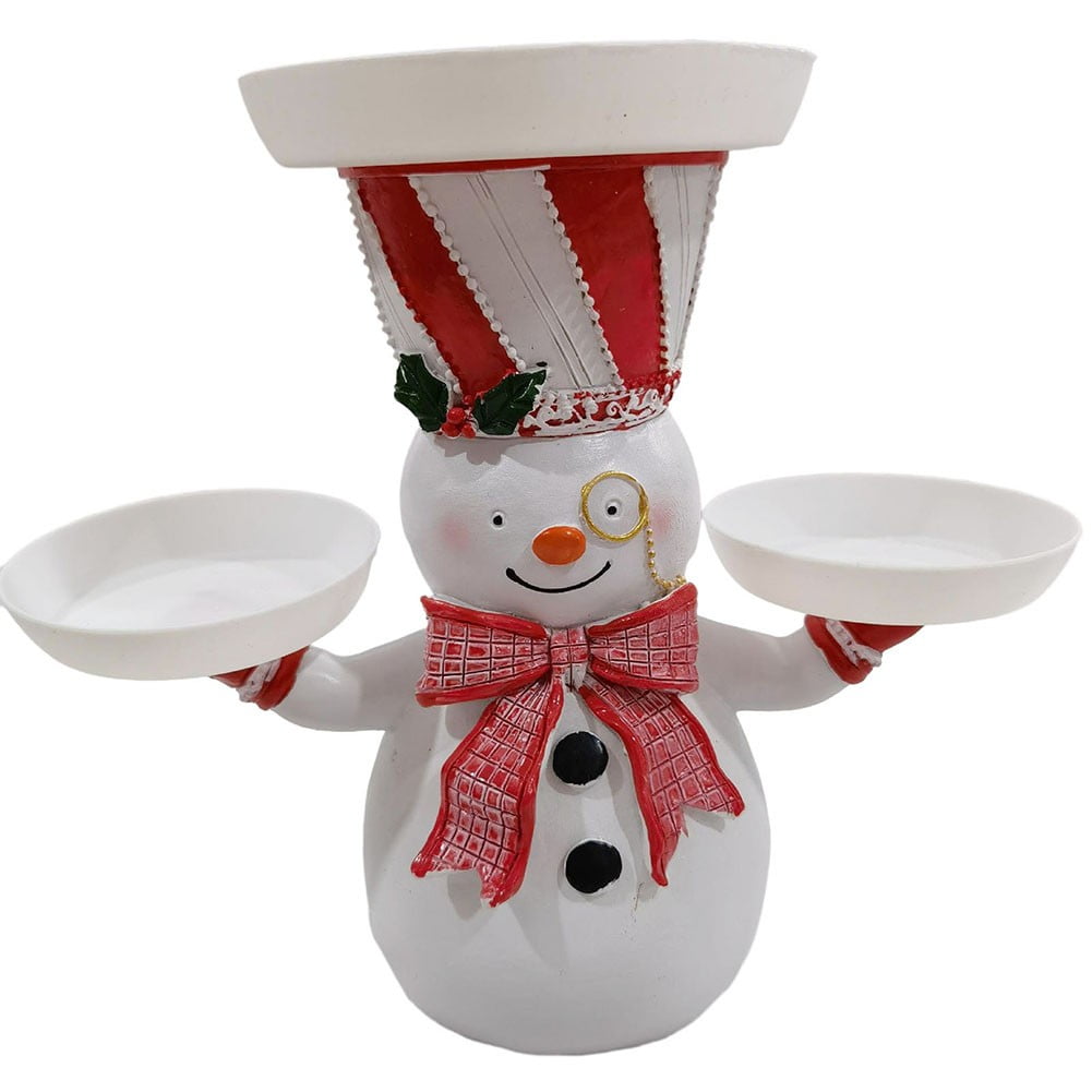 AOQIANLAN Christmas Decoration Santa Claus Tray Snowman Snack Rack for ...