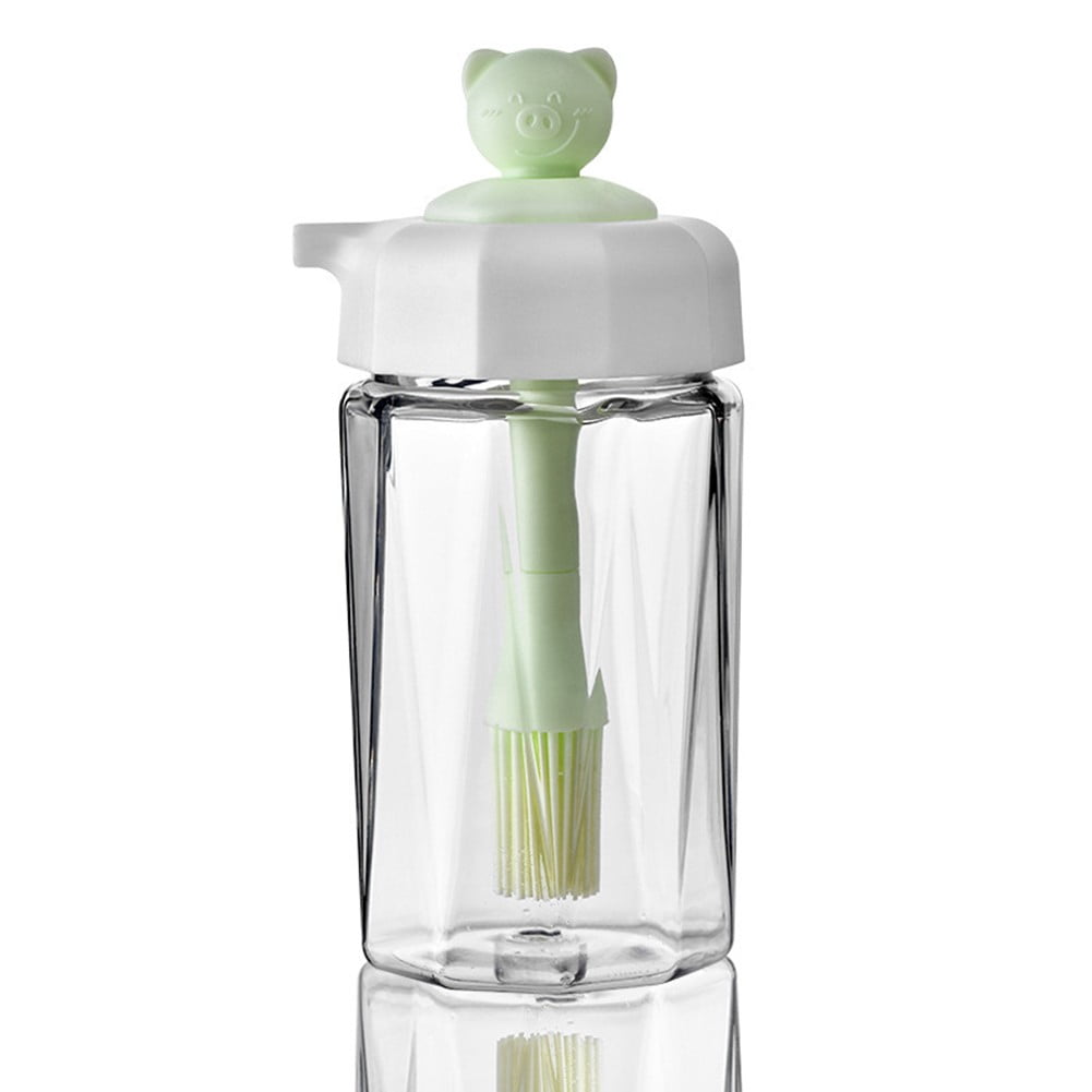 AOQIANLAN Cute Little Pig Silicone,Pp Oil Bottle, 2 In 1 Design,Can ...