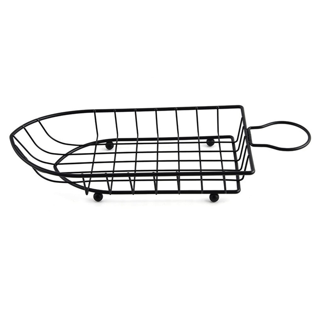 AOQIANLAN Fry Basket Boat Shape Round Design For French Fry Holder ...