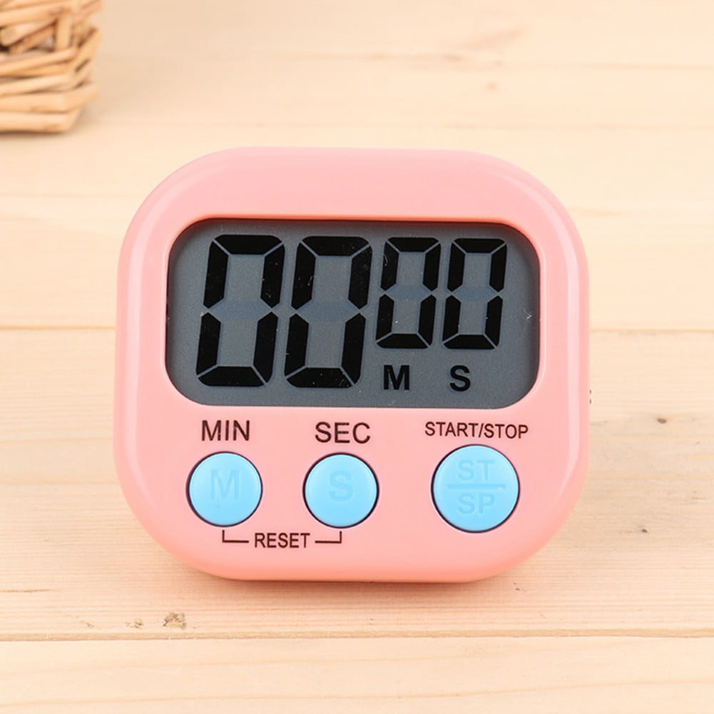 AOQIANLAN Lcd Digital Timer Digital Timer Stopwatch Clock Loud Magnetic Timer Alarm Cooking ...