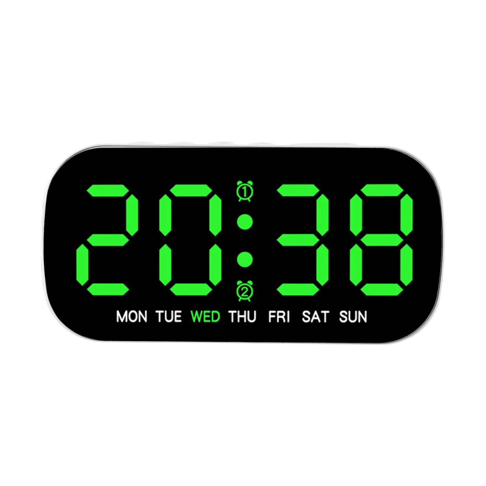 AOQIANLAN Multi-Functio Digital LED Alarm Clocks With Temperature Date ...