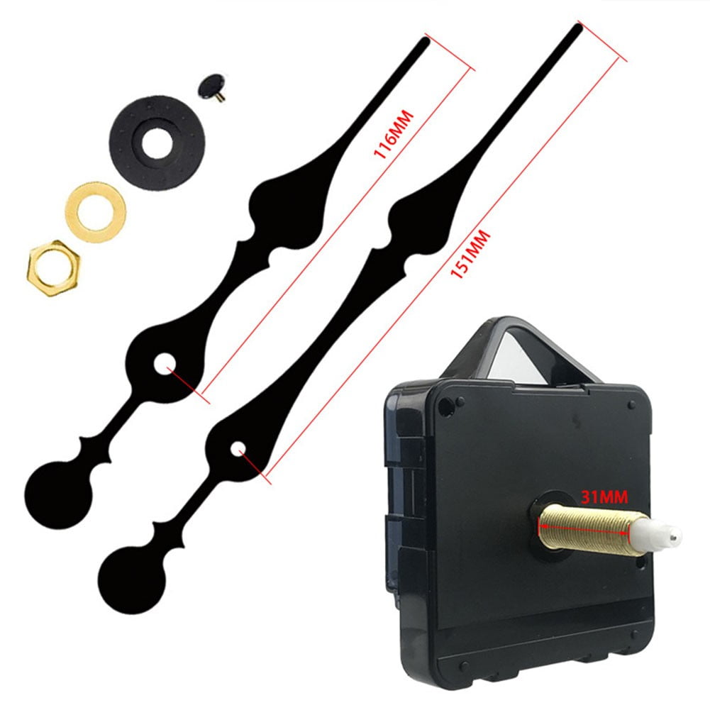AOQIANLAN Quality Silent Quartz DIY Mechanism Movement Kit Large Long ...