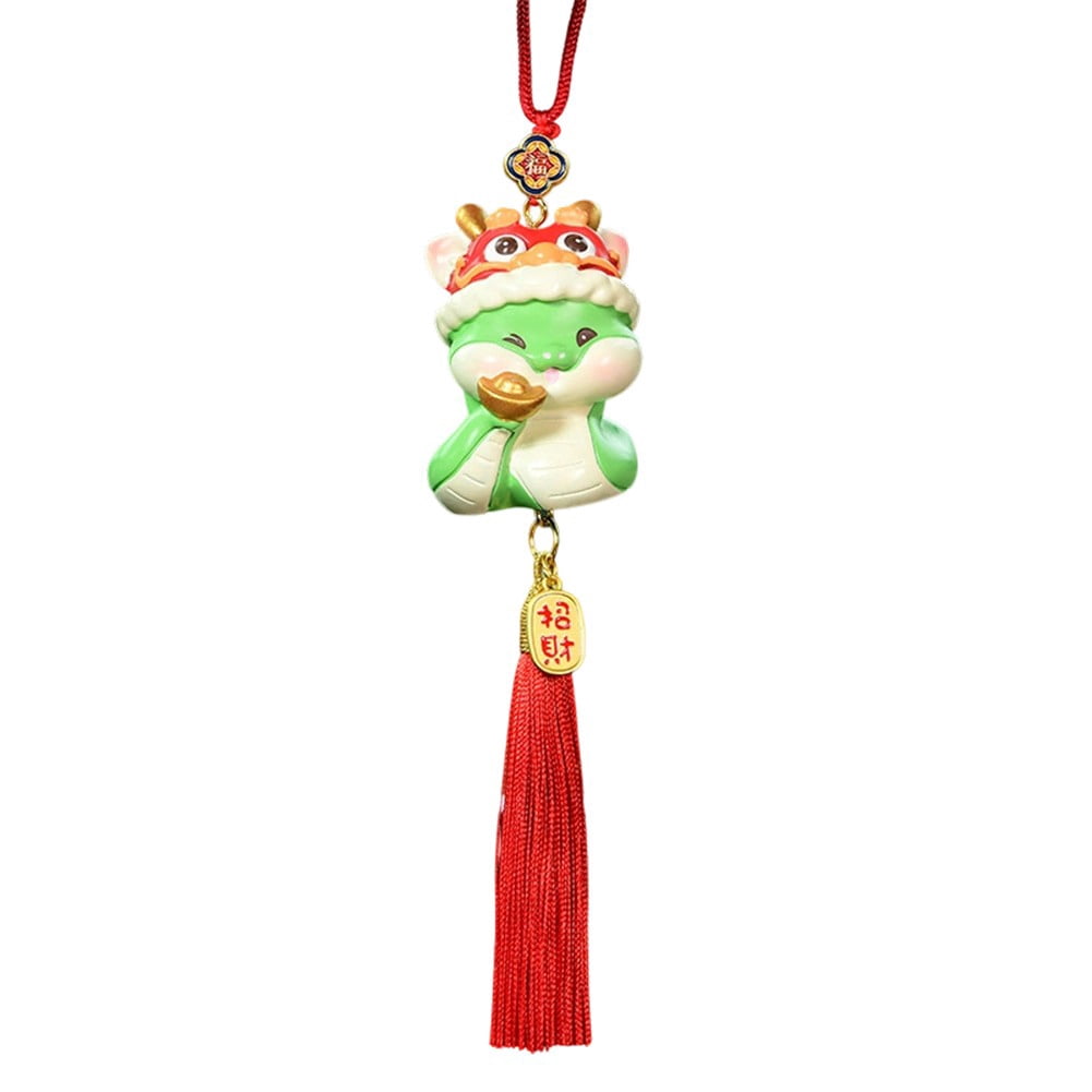 AOQIANLAN Resin Year of the Snake Blessing Mascot Pendant Car ...