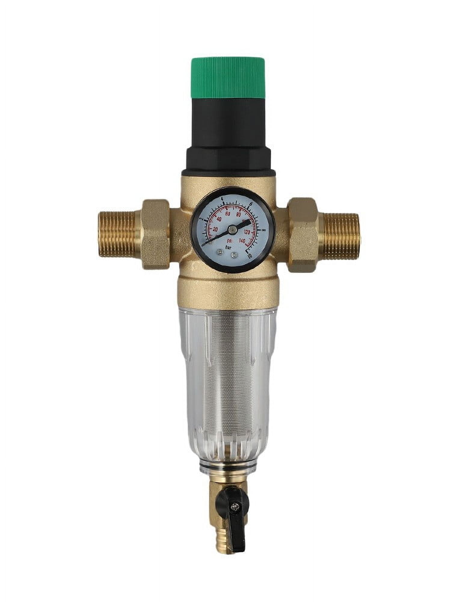 AOQIANLAN Water Pressure Regulator With Backwash Filter And Pressure ...