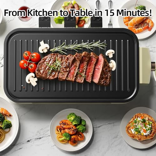 AORAN Indoor Grills Electric Smokeless – Versatile Smokeless Indoor ...