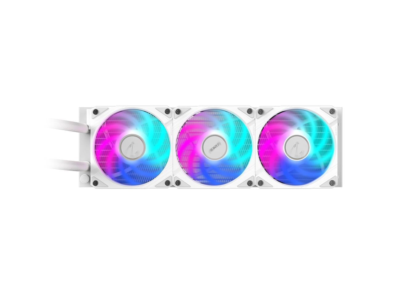 AORUS WATERFORCE II 360 ICE Liquid CPU Cooler, 360mm Radiator with ...