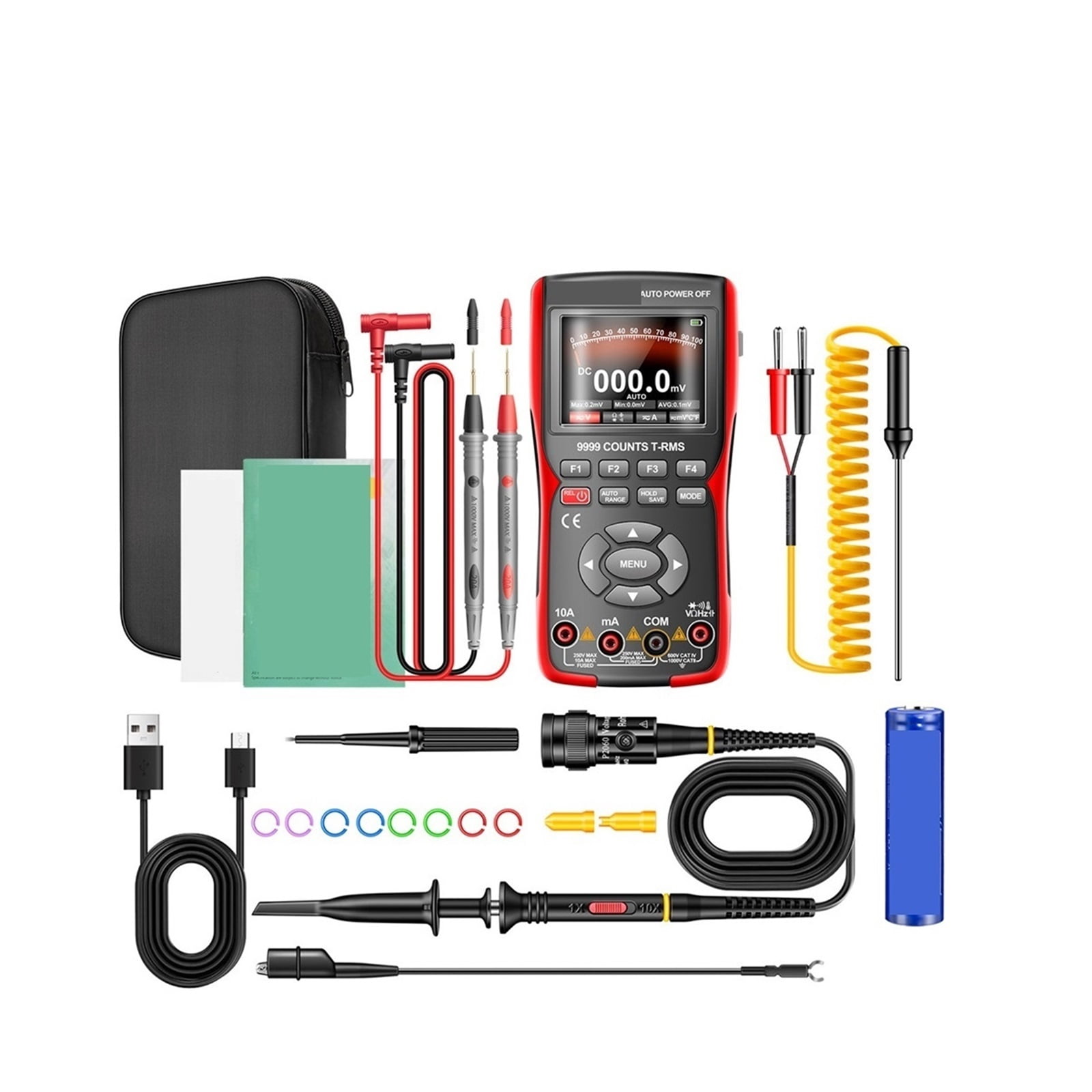 AOS02 Digital Oscilloscope Transistor Test Multimeter 48MS/s Sampling ...