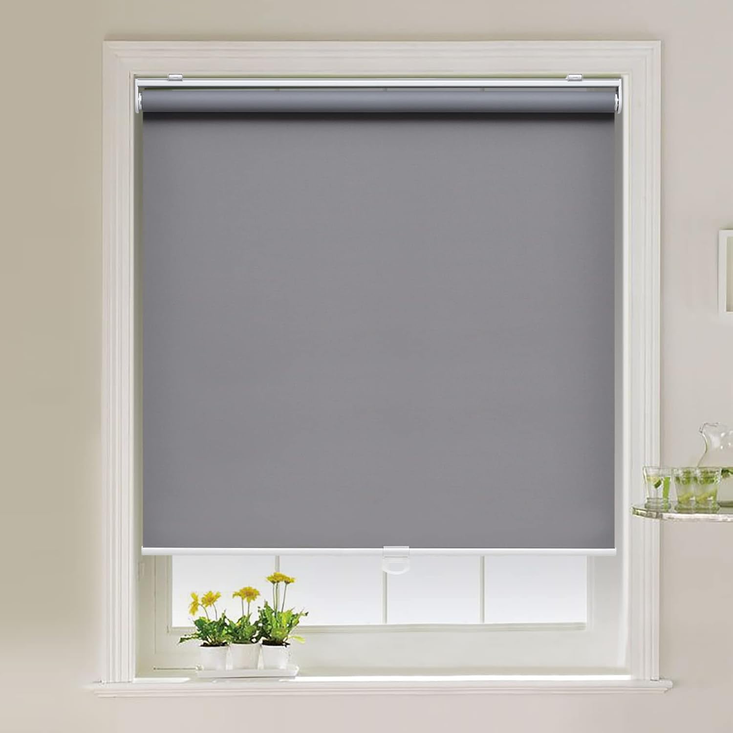 AOSKY Cordless Blackout Roller Shade for Window,High-grade roller shade ...