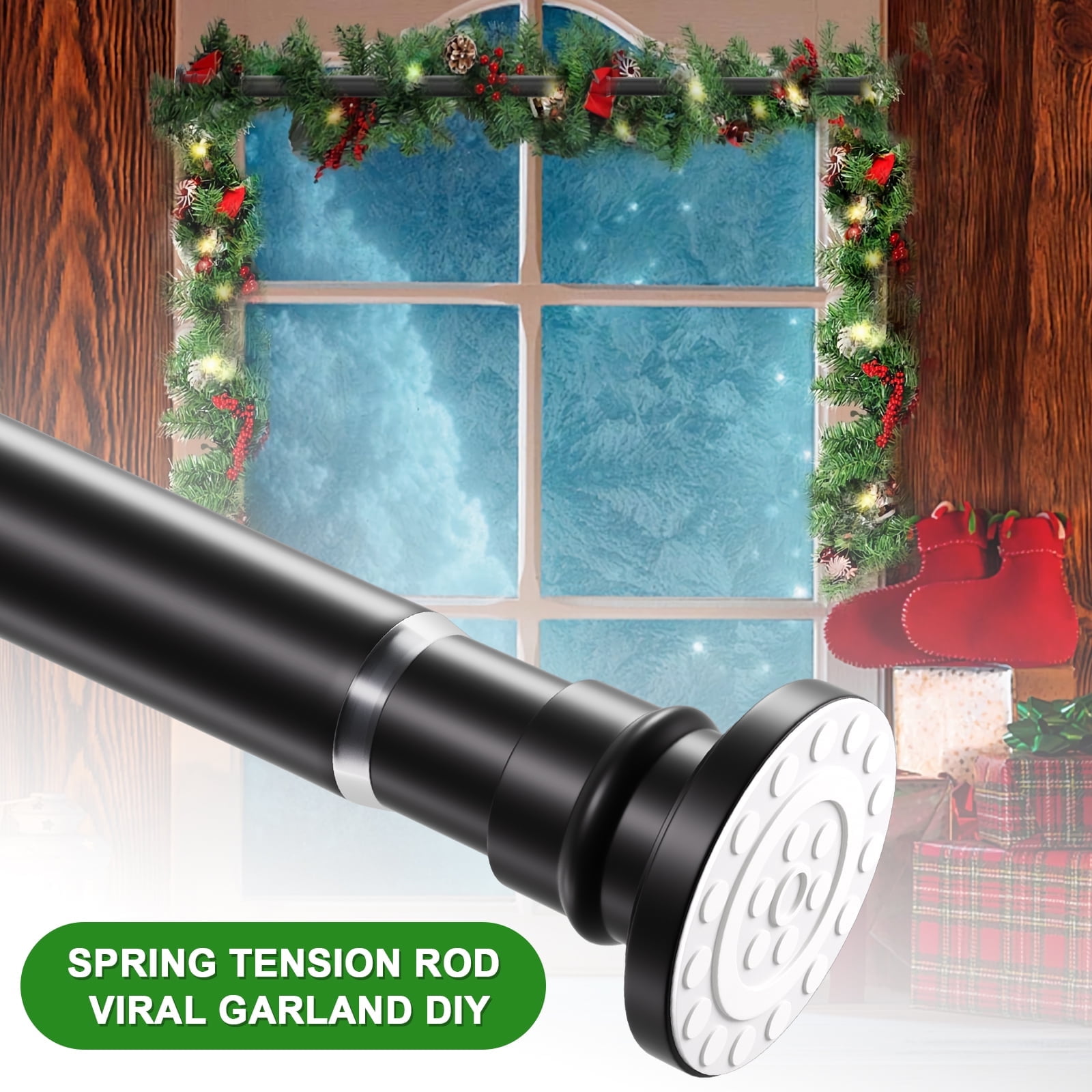 AOSULI Shower Tension Curtain Rod 28-48 Inch Adjustable Shower Rod for ...