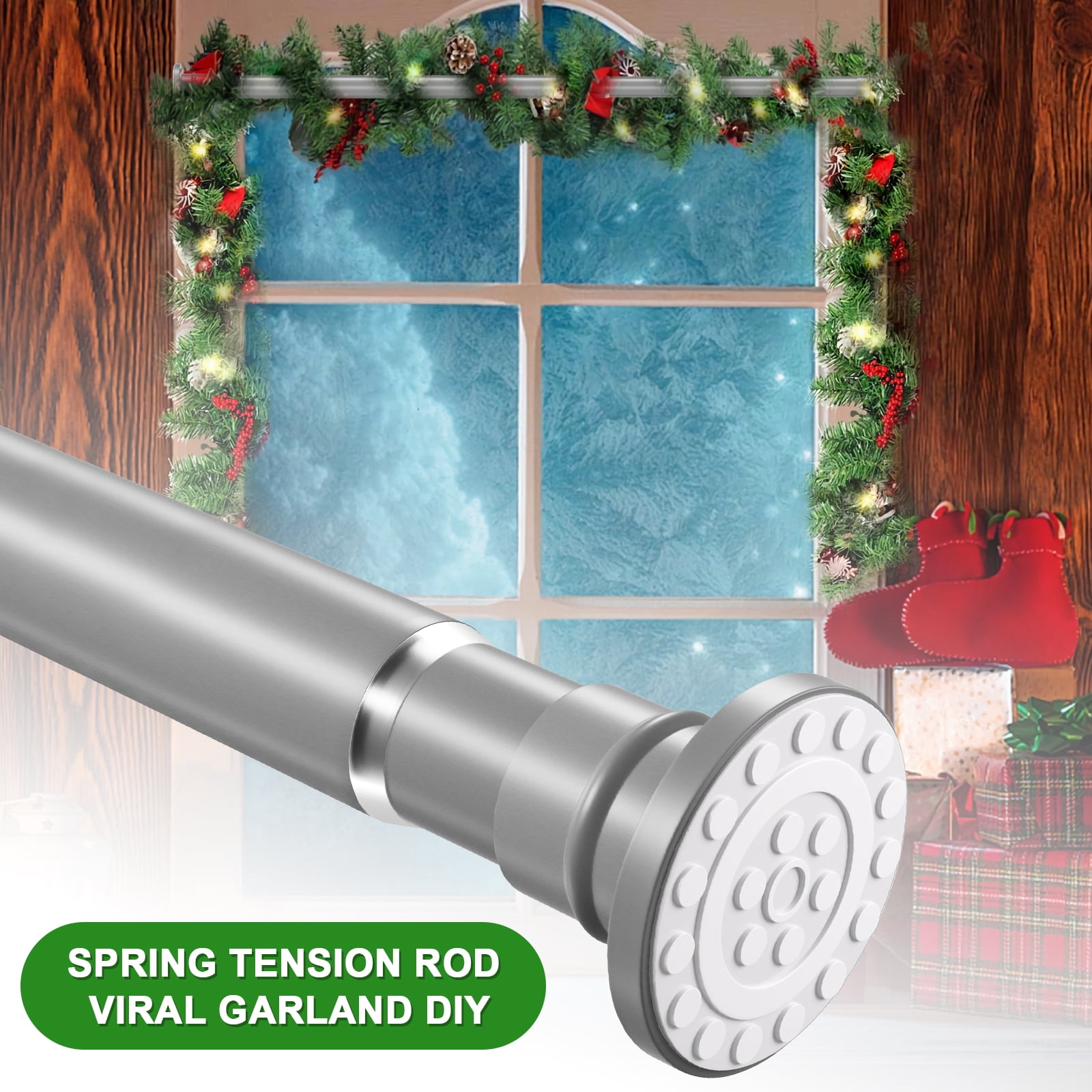 AOSULI Small Shower Curtain Rod 18 to 32 Inches Short Tension Curtain ...