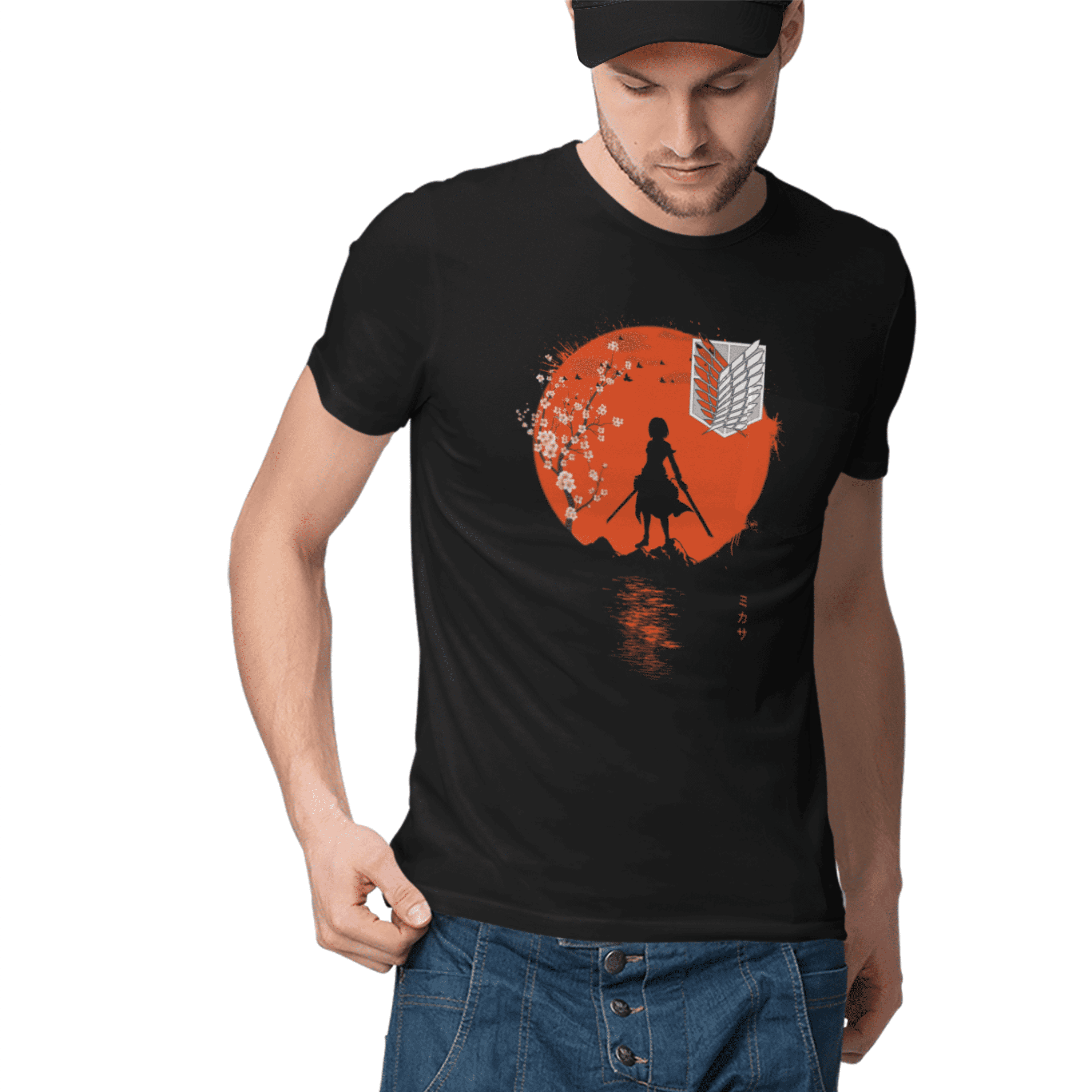 AOT Mikasa Attack on Titan Tribute T-shirt Designed by Impressive Inks ...