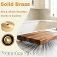 AOUHML-Solid Brass Cutting Board Feet, 4 Pcs with Non-Slip Pads ...
