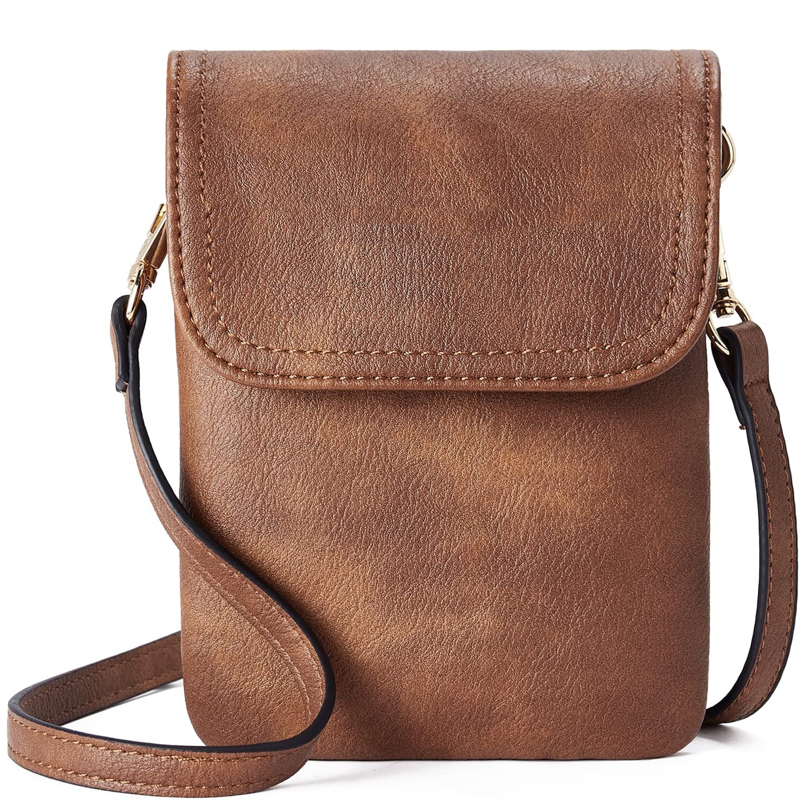 AOUNQ Small Crossbody Bags for Women Leather Cell Phone Bag Designer ...