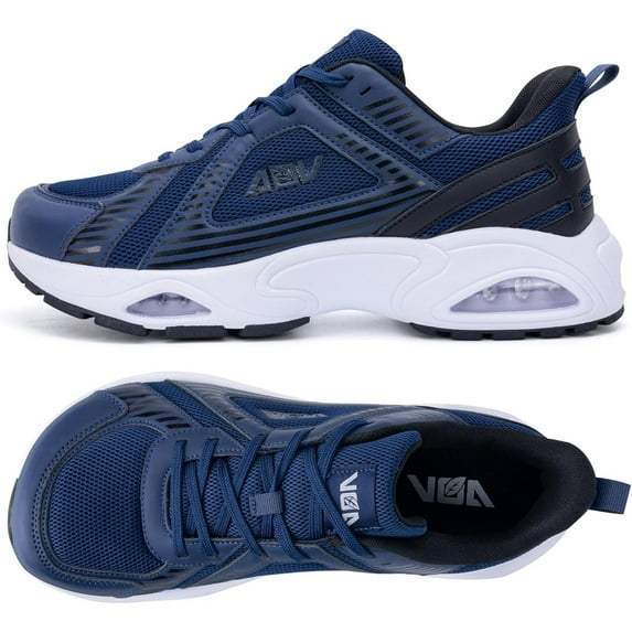 AOV GREEN LEAF Wide Toe Box Arch Support Running Shoes for Men Slip On ...