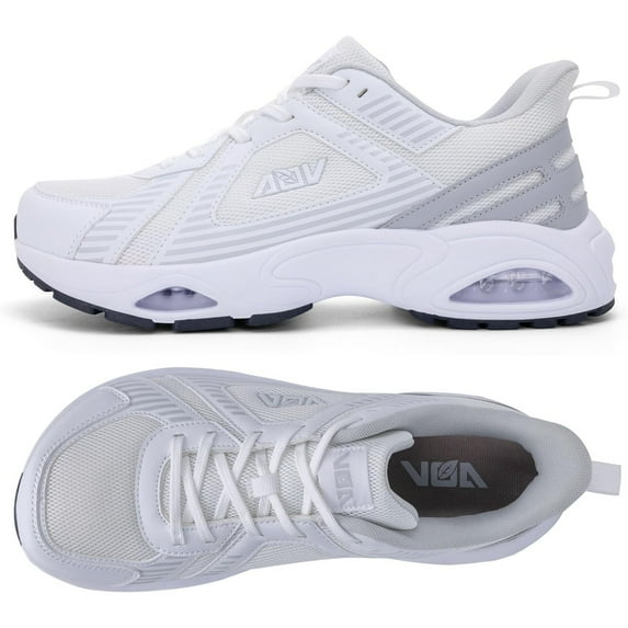 AOV GREEN LEAF Wide Toe Box Arch Support Running Shoes for Men Slip On ...