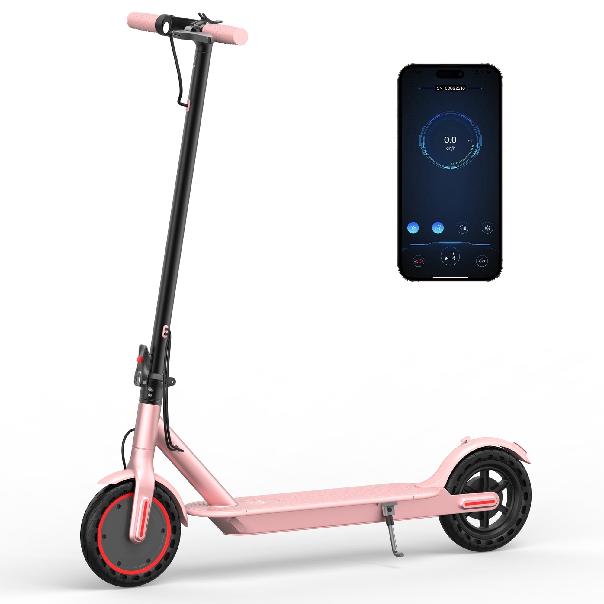 AOVOPRO PINK ES80 350W 8.5' Foldable Electric Scooter for Adults and ...