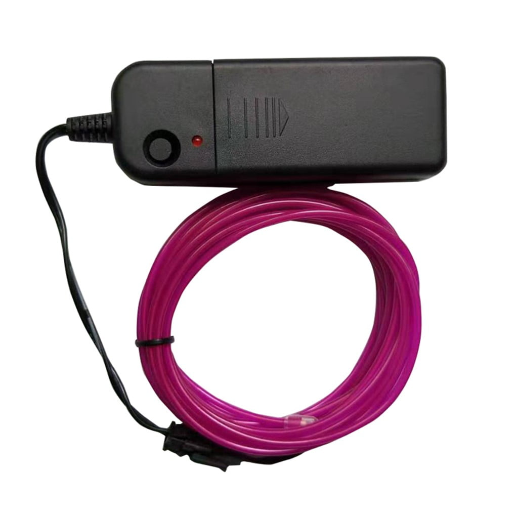 AOVUWU 1M Battery Operated Luminescent Neon LED Lights Glow EL Wire ...