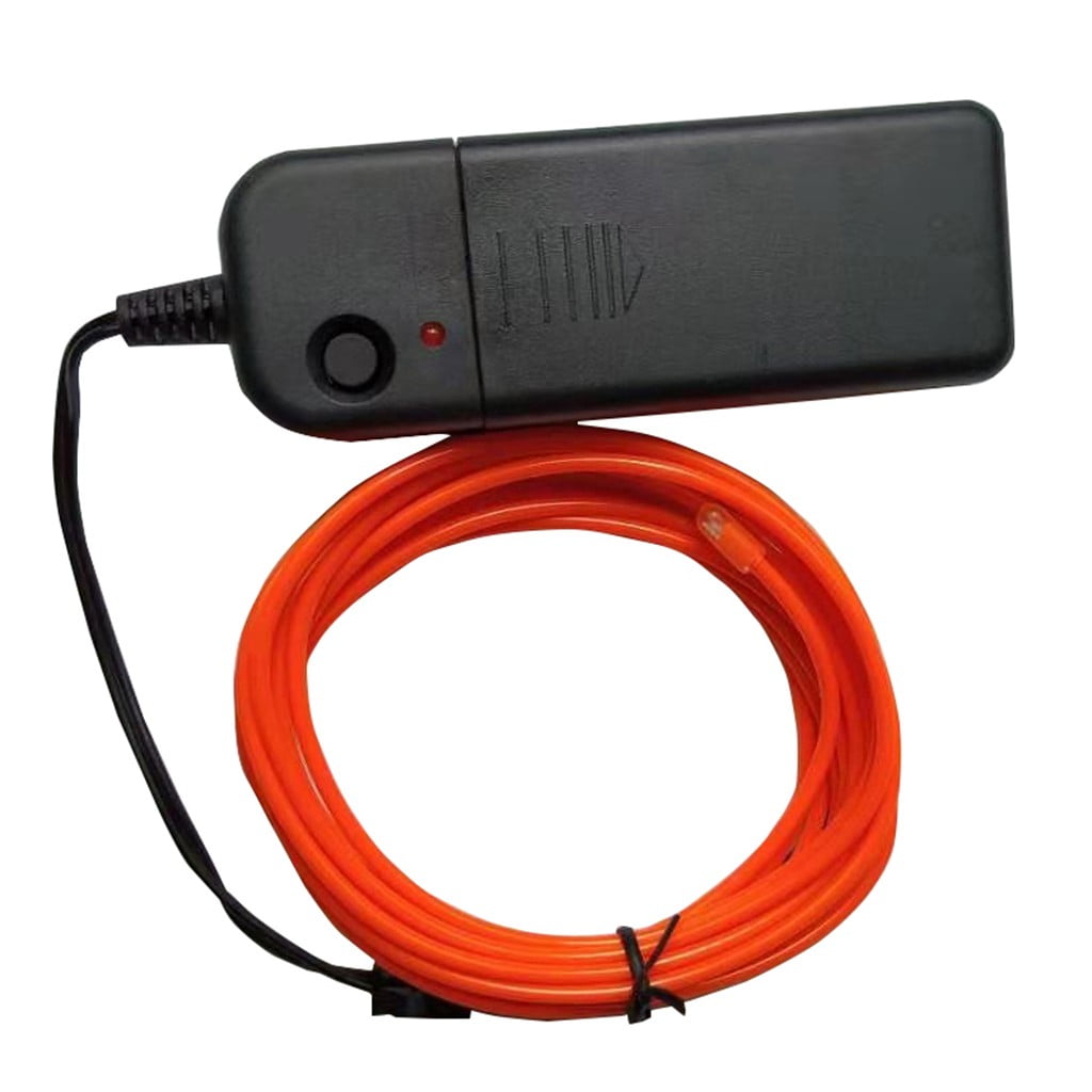 AOVUWU 1M Battery Operated Luminescent Neon LED Lights Glow EL Wire ...