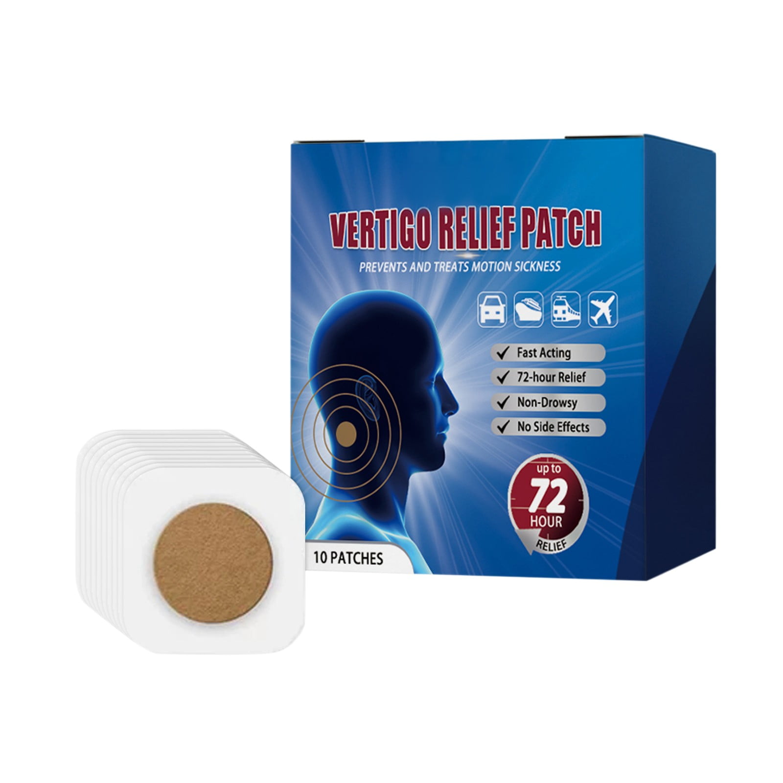 AOVUWU 36 PC Portable Motion Sickness Stickers For Adults And Children ...