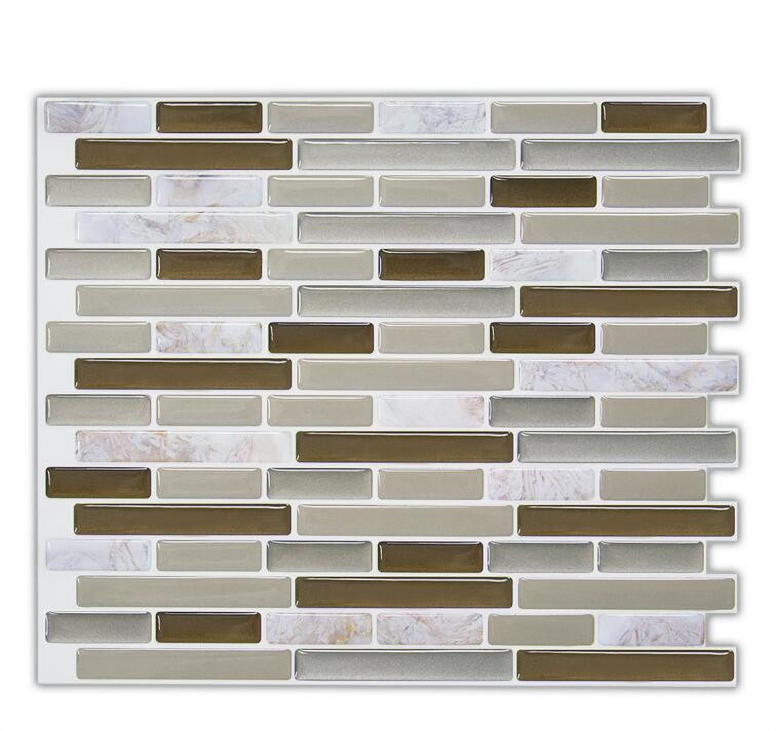 AOVUWU 3D Self Adhesive Wall Tiles Clever Tiles Glitter Self Adhesive ...