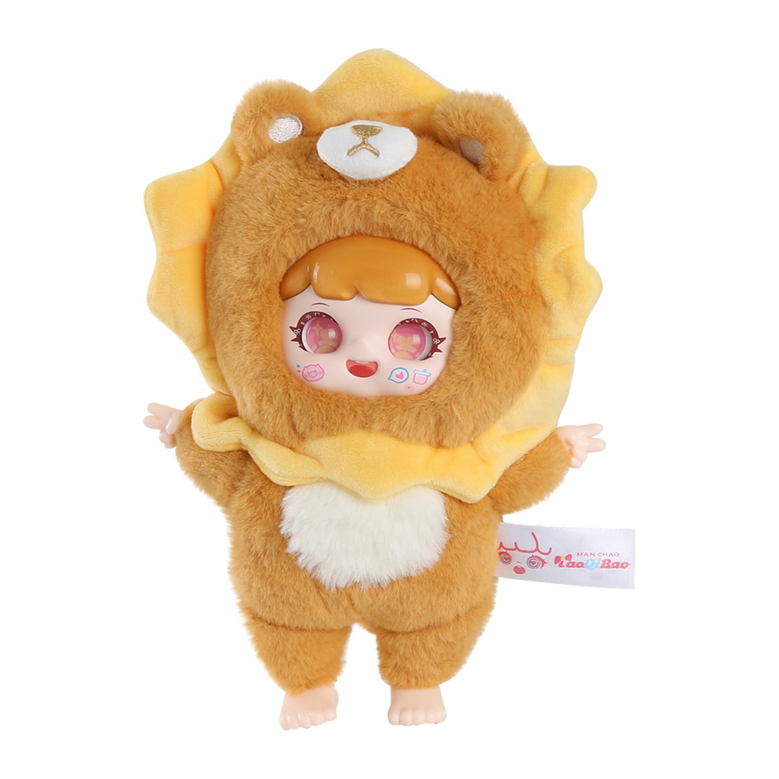 AOVUWU Adorable Pink Bunny Plush Doll with Carrot Accessory, Soft and ...