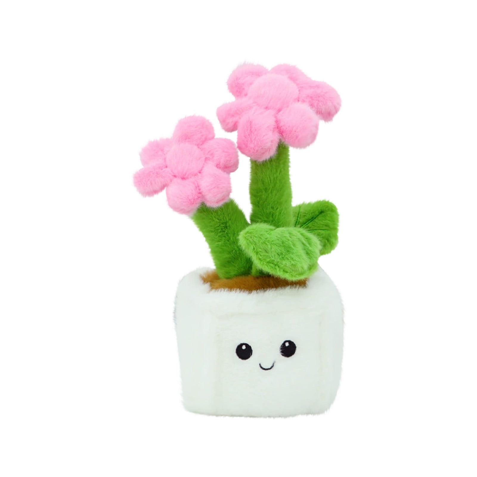 AOVUWU Adorable Plush Flower Pot Toy with Smiling Face Soft, Cuddly ...
