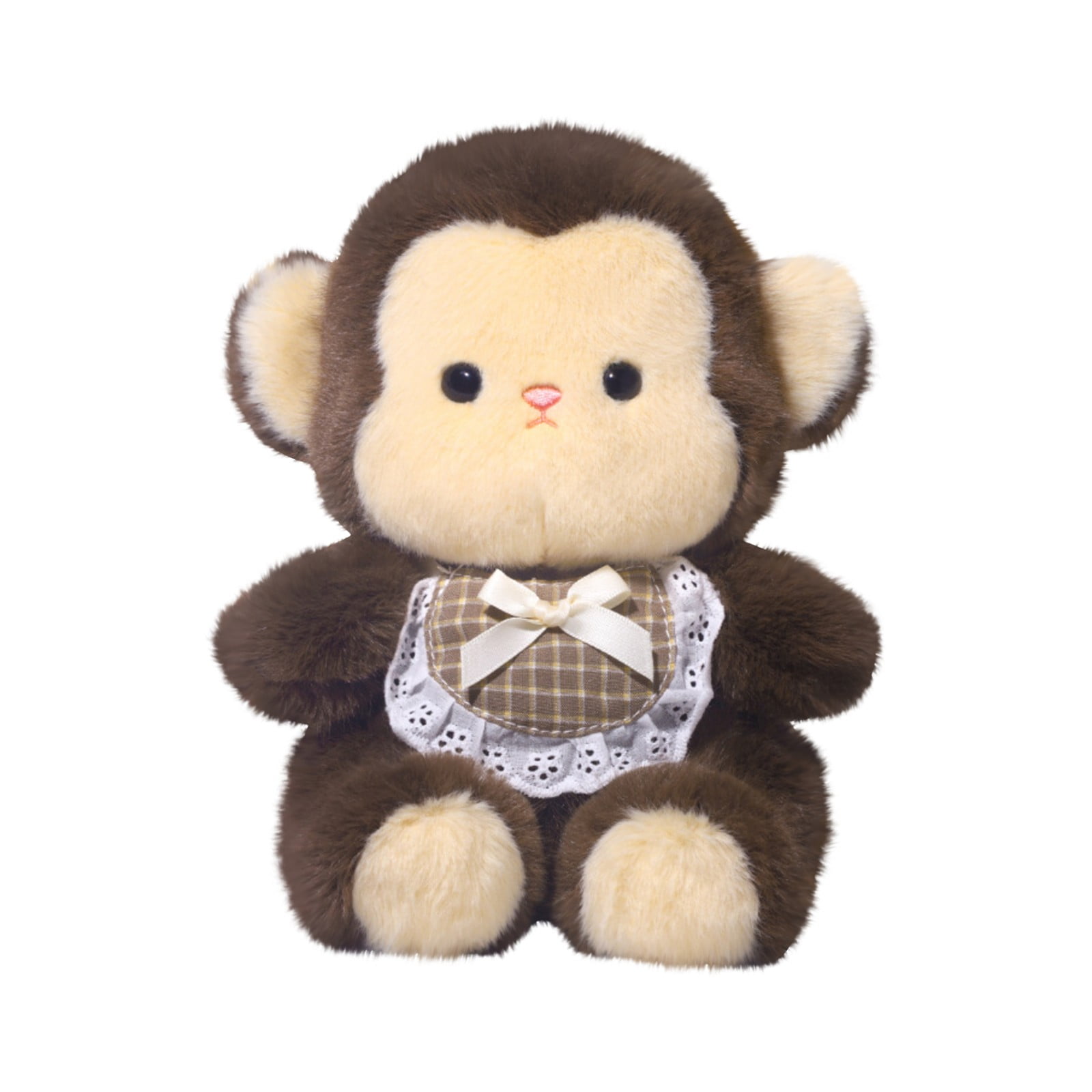 AOVUWU Adorable Plush Monkey Toy with Bow Tie Soft Cuddly Stuffed ...