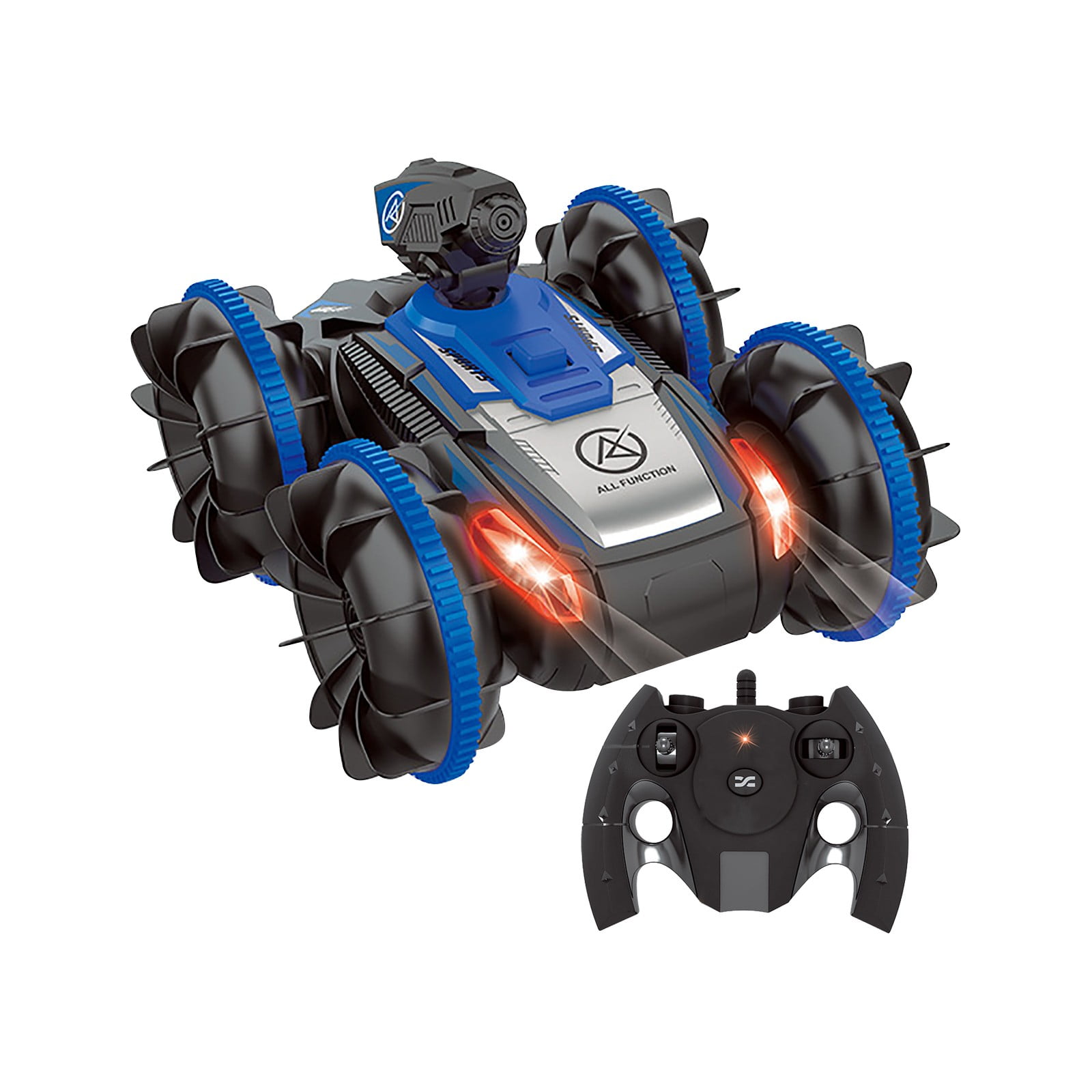 AOVUWU All-Terrain Remote Control Stunt Car with 360° Rotation, LED ...