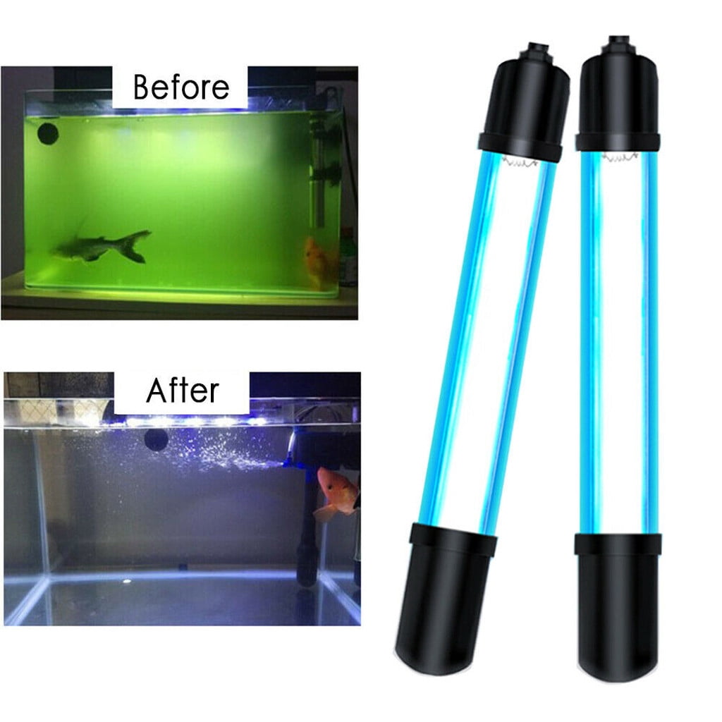 AOVUWU Aquarium UV Light Submersible Water Clean Lamp for Pond Fish ...