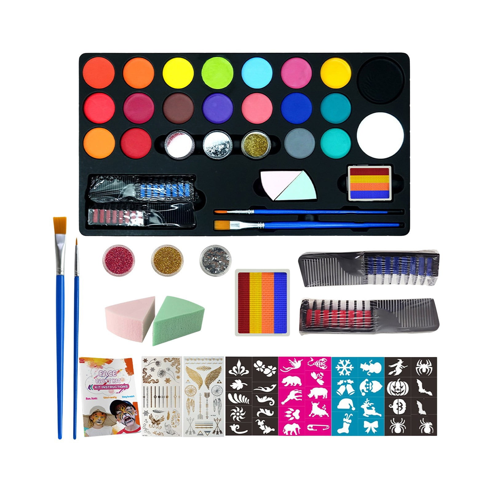 AOVUWU Body Painting Face Paint Set Hand-painted Body Cos Painting ...