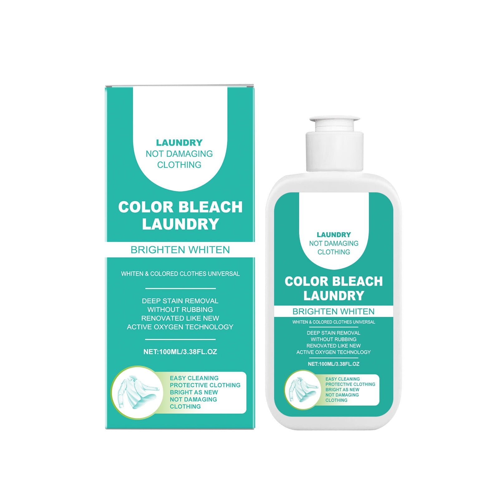 AOVUWU Color Bleach Laundry Detergent Brighten & Whiten, Deep Stain ...