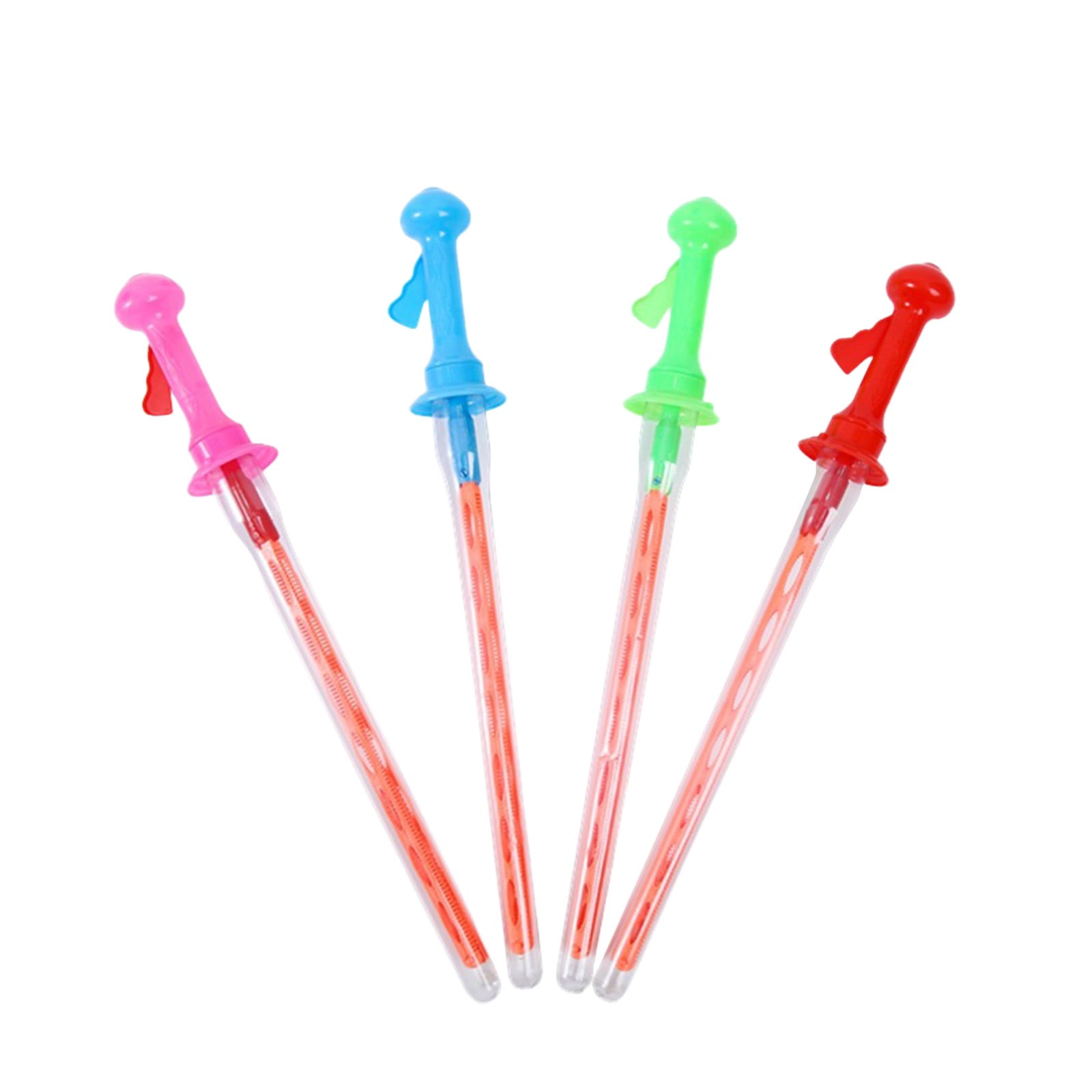 AOVUWU Colorful LED Light Up Bubble Wands for Kids 4 Pack of Fun Party ...