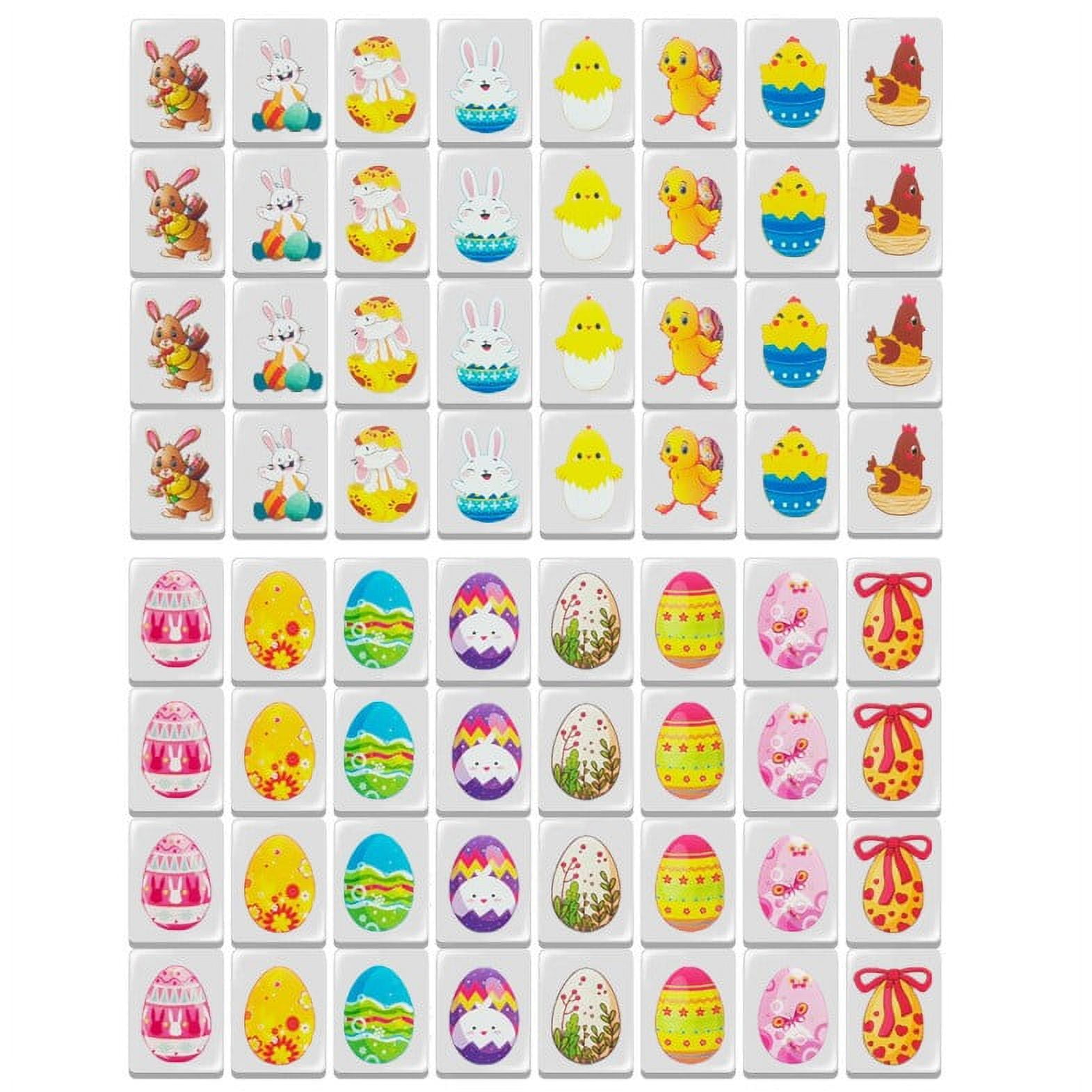 AOVUWU Flag MahJong, Mahjong Tile Set Puzzle Mahjong Set, 64 Tiles ...
