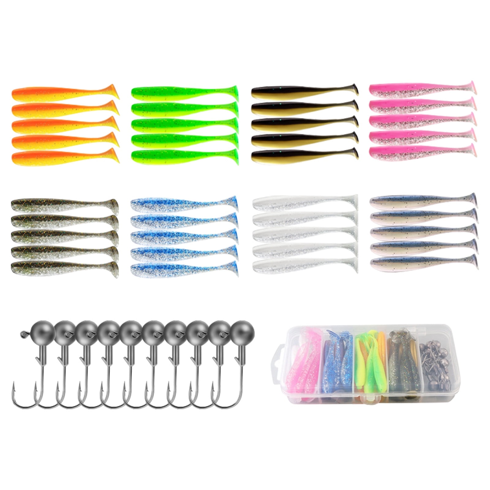 AOVUWU Floating Soft Plastic Small Fishing For Walleye, 3.5 Inch And 4 ...