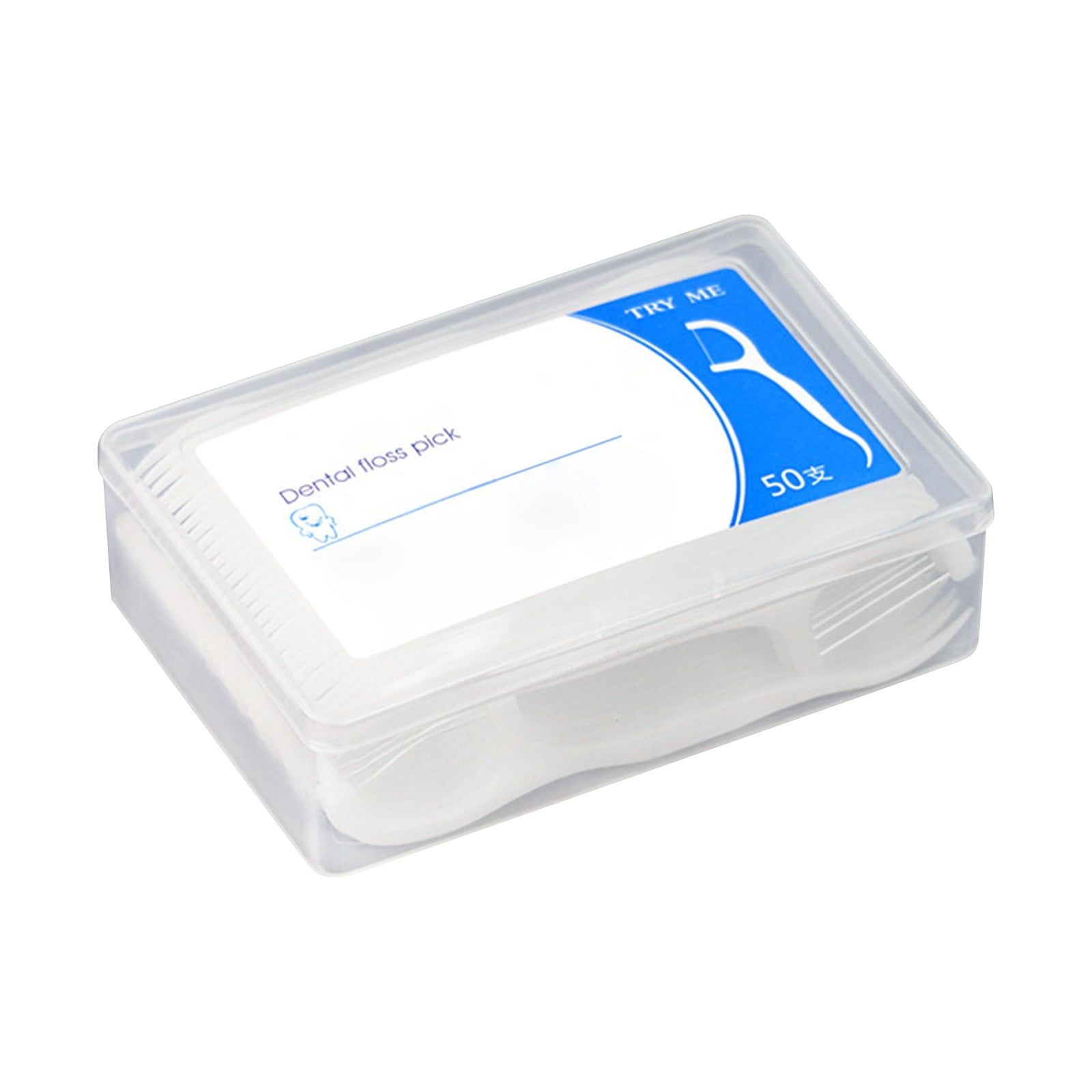 AOVUWU Floss Stick 50pcs Extra Fine Floss Stick Disposable Floss Stick ...