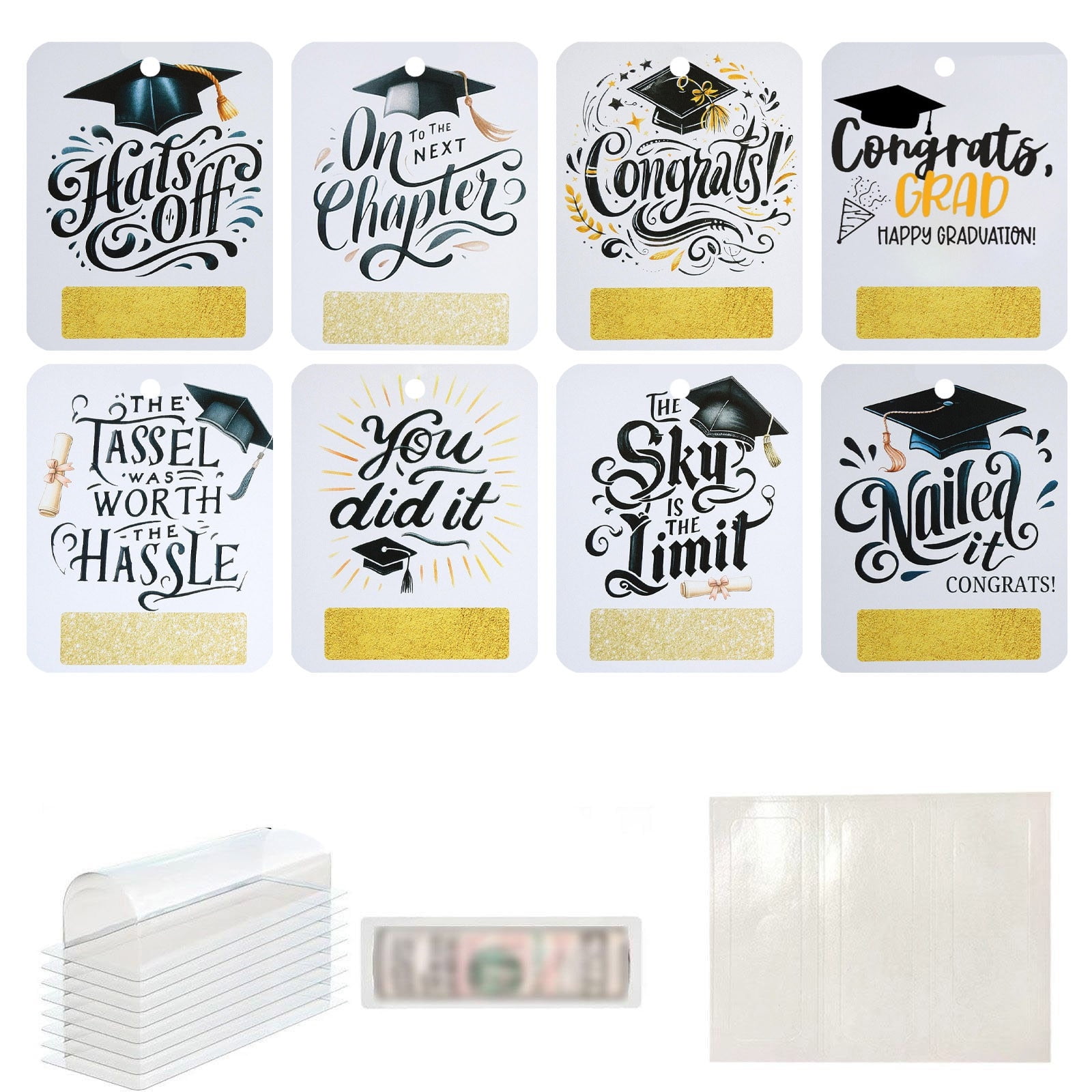 AOVUWU Graduation Greeting Cards Set with Envelopes Inspirational ...