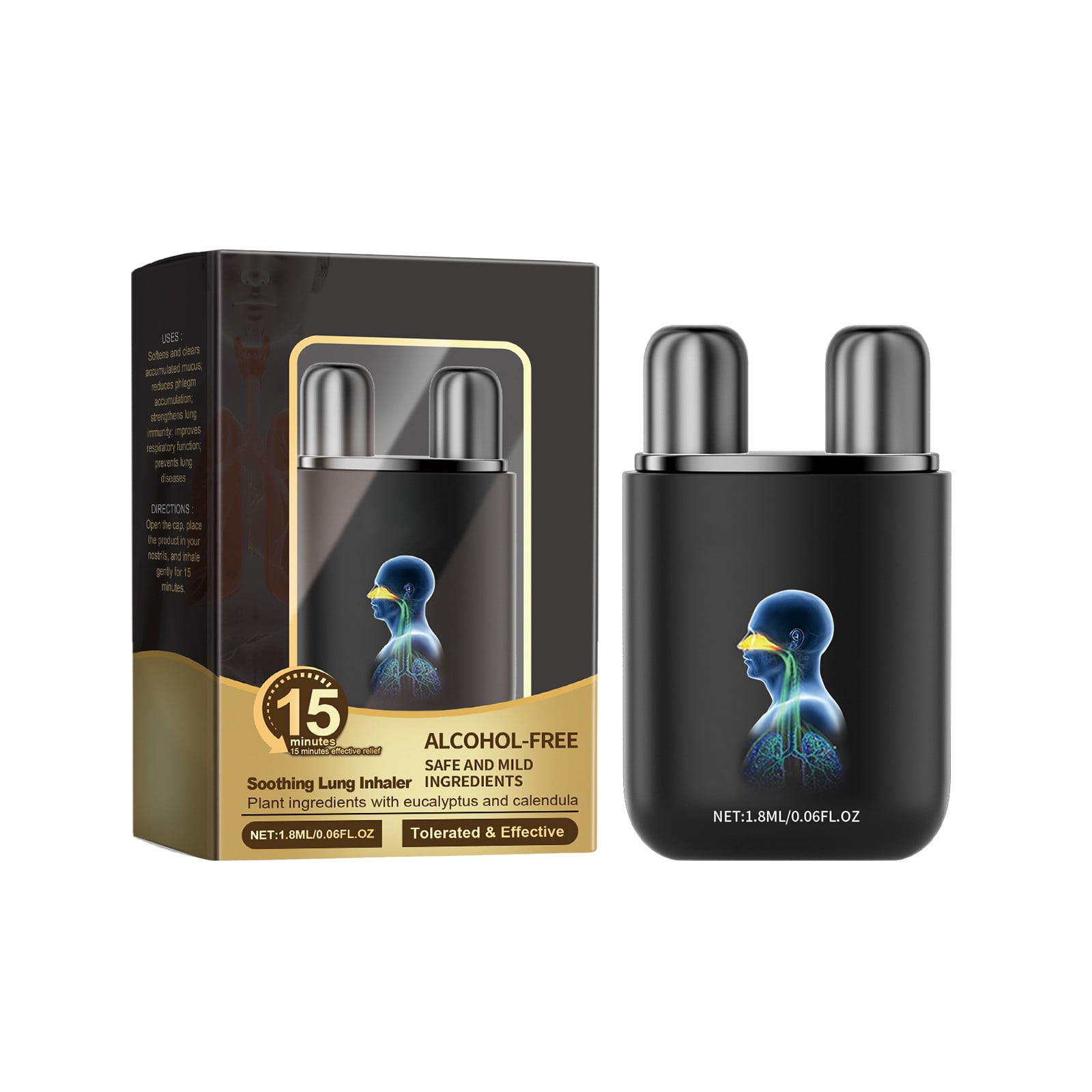 AOVUWU Herbal Detoxification Inhaler Nasal Cleanser Relieves Nasal ...