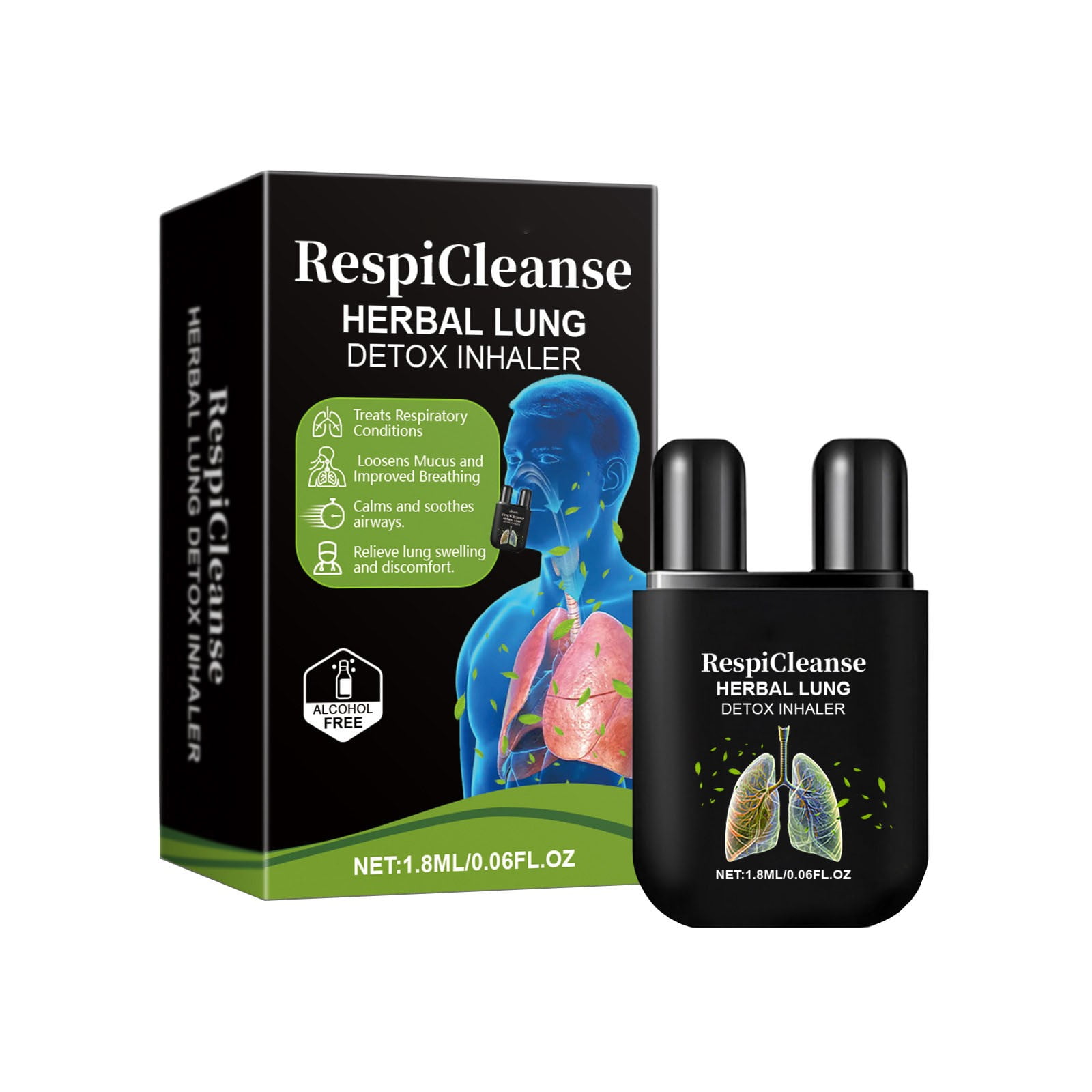 AOVUWU Herbal Detoxification Inhaler, Respiratory Tract Swelling Pain ...