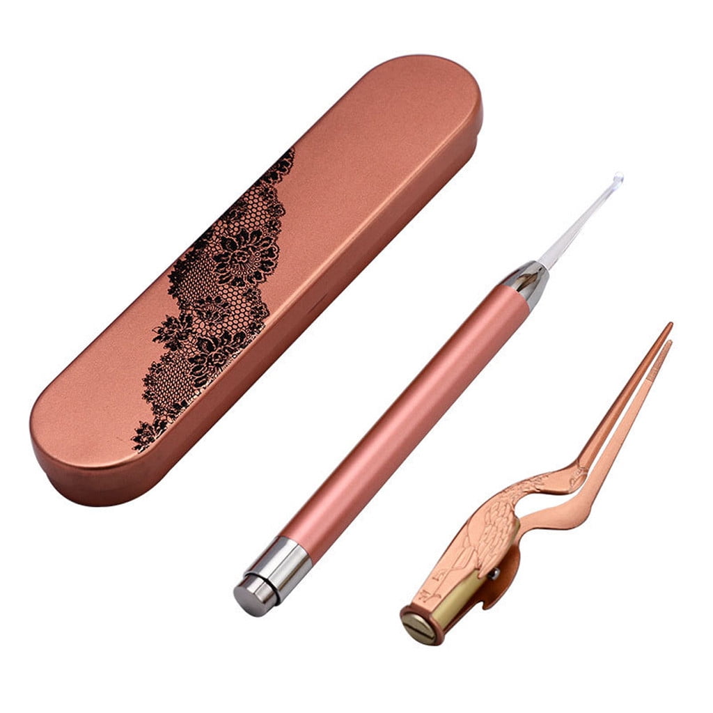 AOVUWU Hot LED Light Earpick Clean Flashlight Earpick Spoon & Tweezers ...