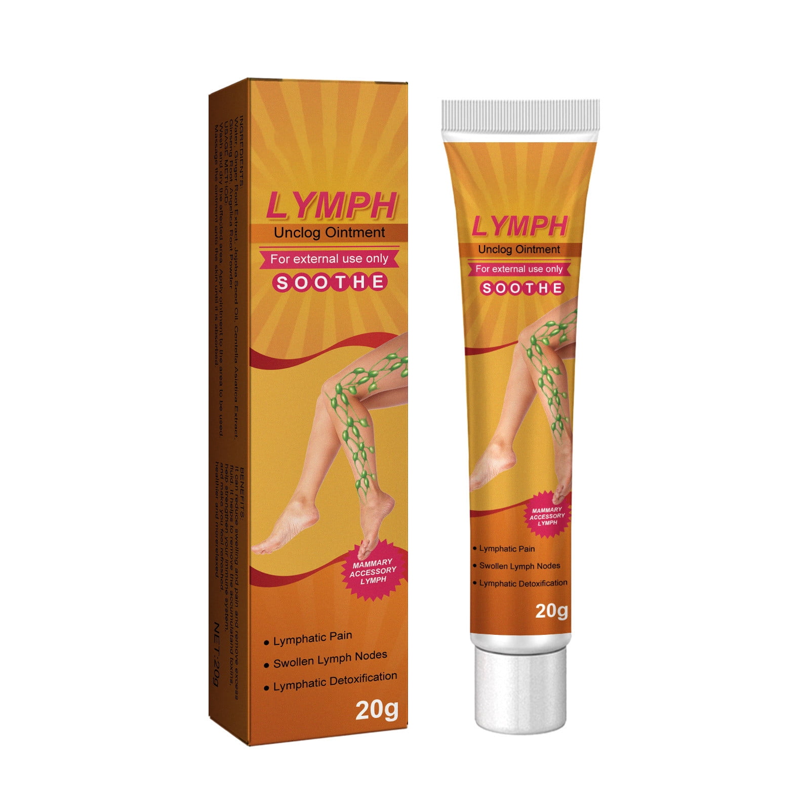 AOVUWU Lymph Dredging Ointment, Natural Detumescence Lymph Ointment ...
