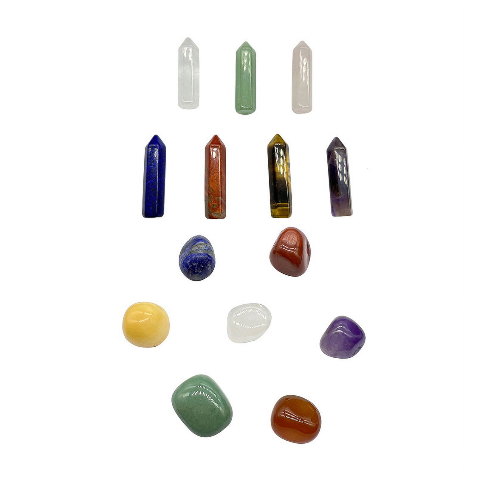 AOVUWU Natural Crystal Jade Hexagonal Column Single Tip 7 Irregular 7 ...