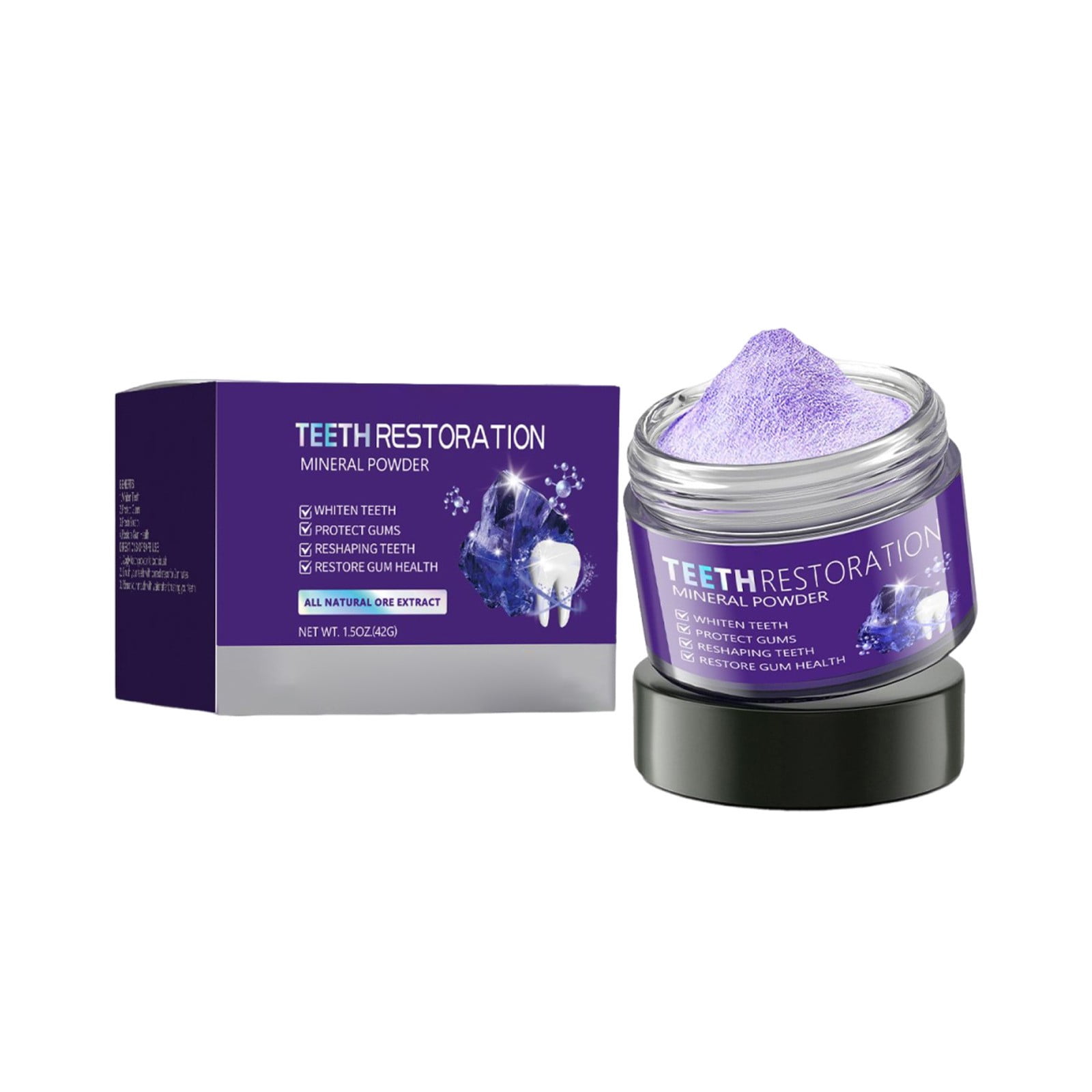 AOVUWU Natural Teeth Restoration Mineral Powder for Whitening and ...