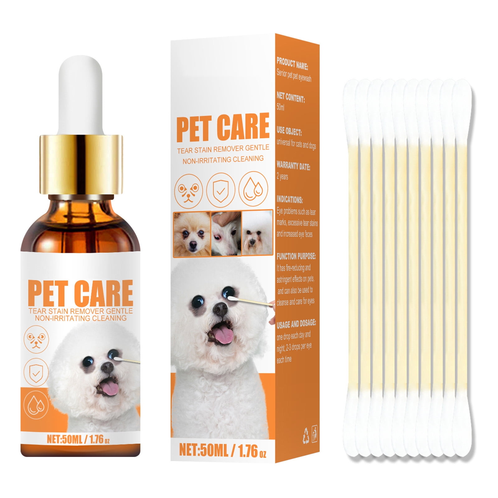 AOVUWU Pet Eye Drops Pet Eye Cleaning Eye Drops For Cats Dogs Home Dog ...
