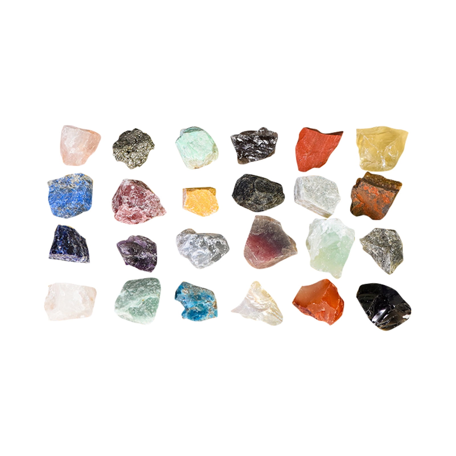 AOVUWU Premium Assorted Natural Raw Gemstones Collection 25 Unique ...