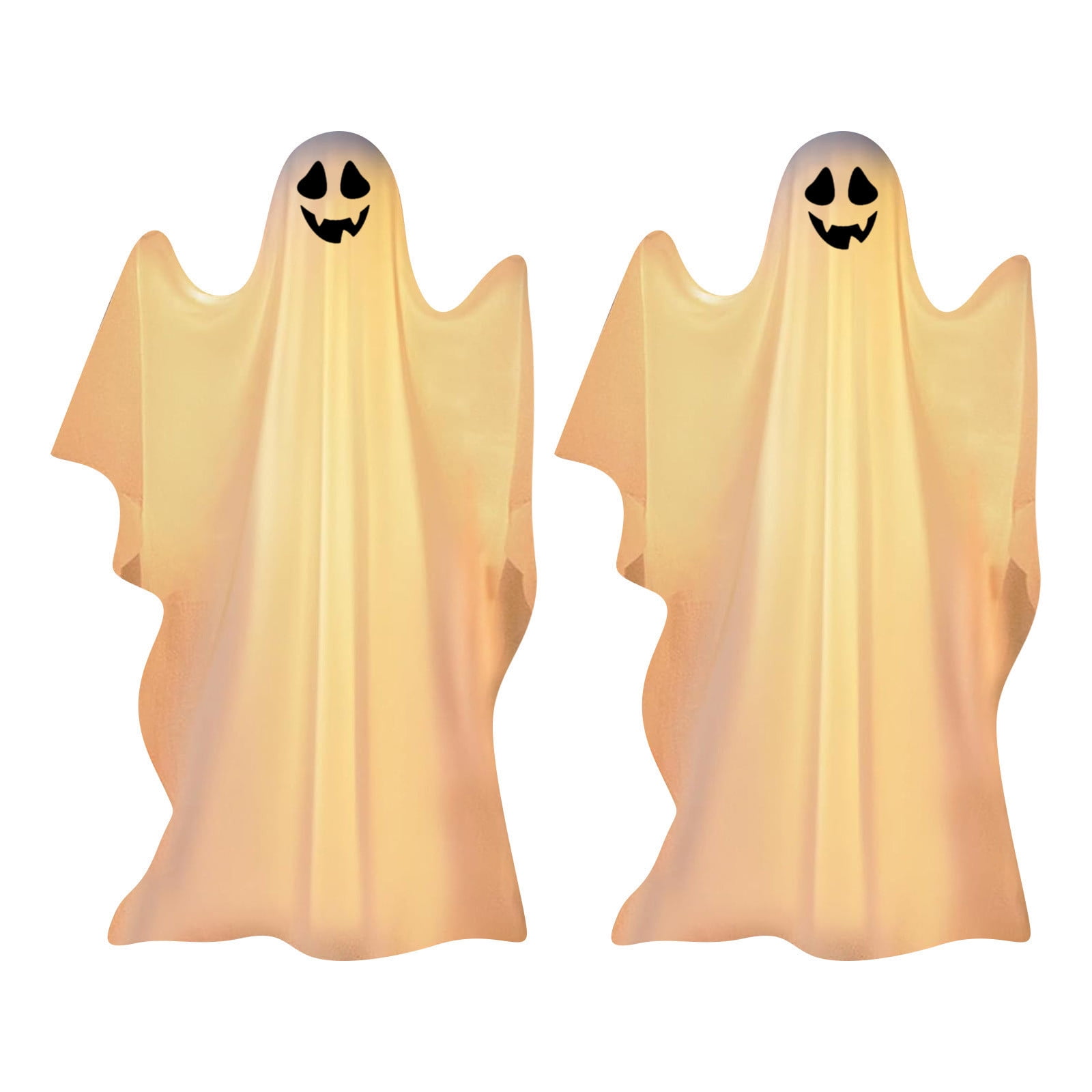 AOVUWU Set of 2 Light-Up Halloween Ghost Decorations Indoor/Outdoor LED ...