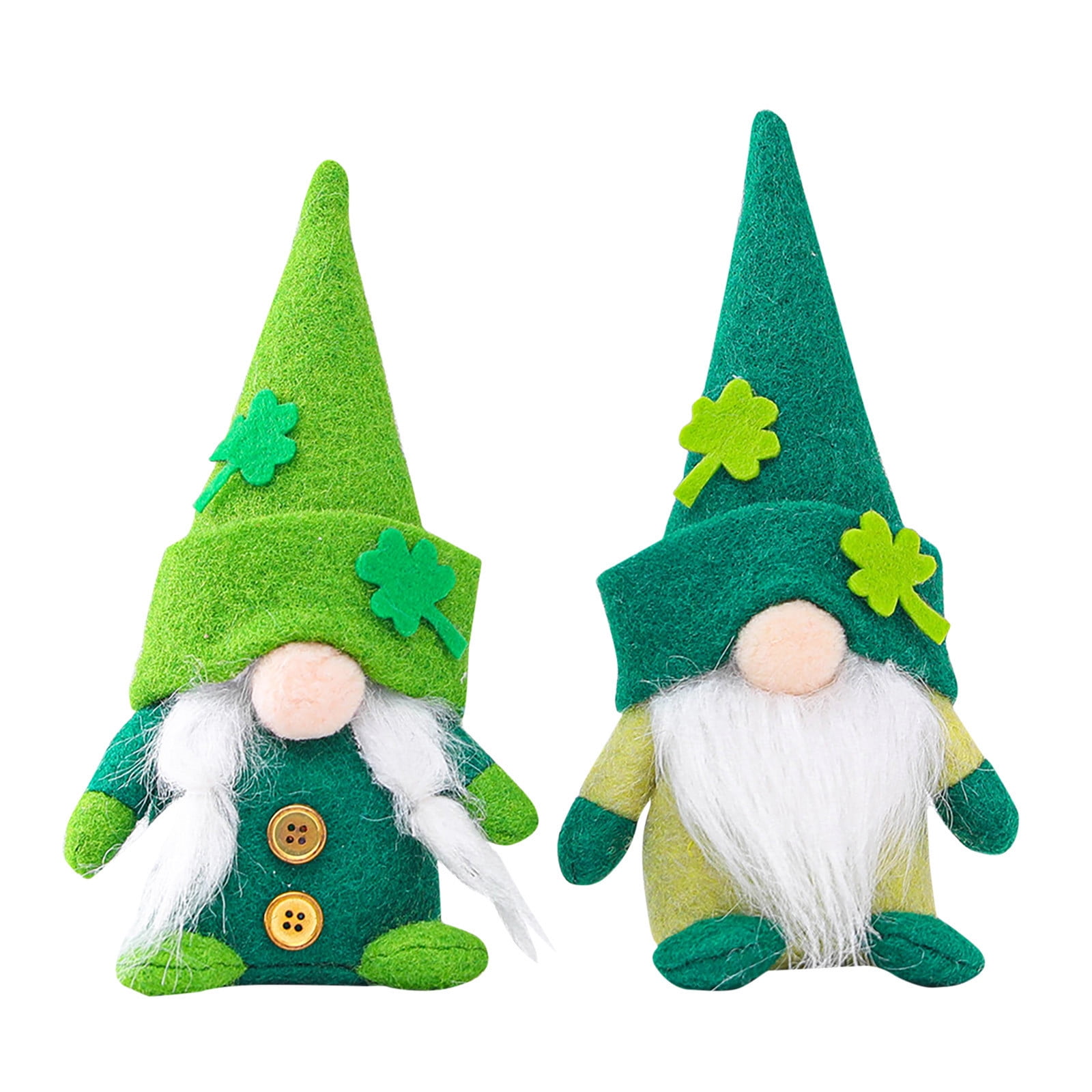 AOVUWU St. Patrick's Day Gnome Decorations Set of 2 Handmade Plush ...