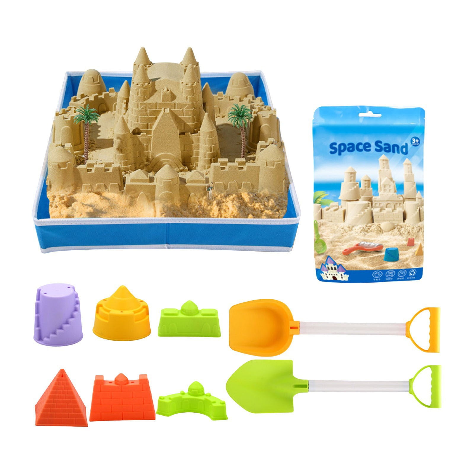 AOVUWU Ultimate Sand Castle Building Kit for Kids Includes Molds, Space ...