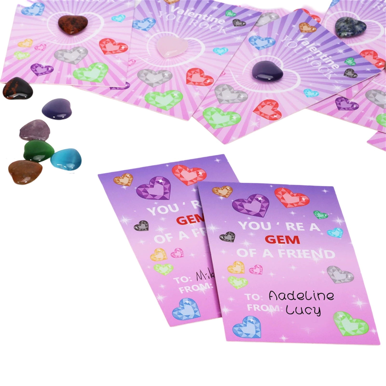 AOVUWU Valentines Day Gifts For Kids -24Pack Valentines Cards With ...