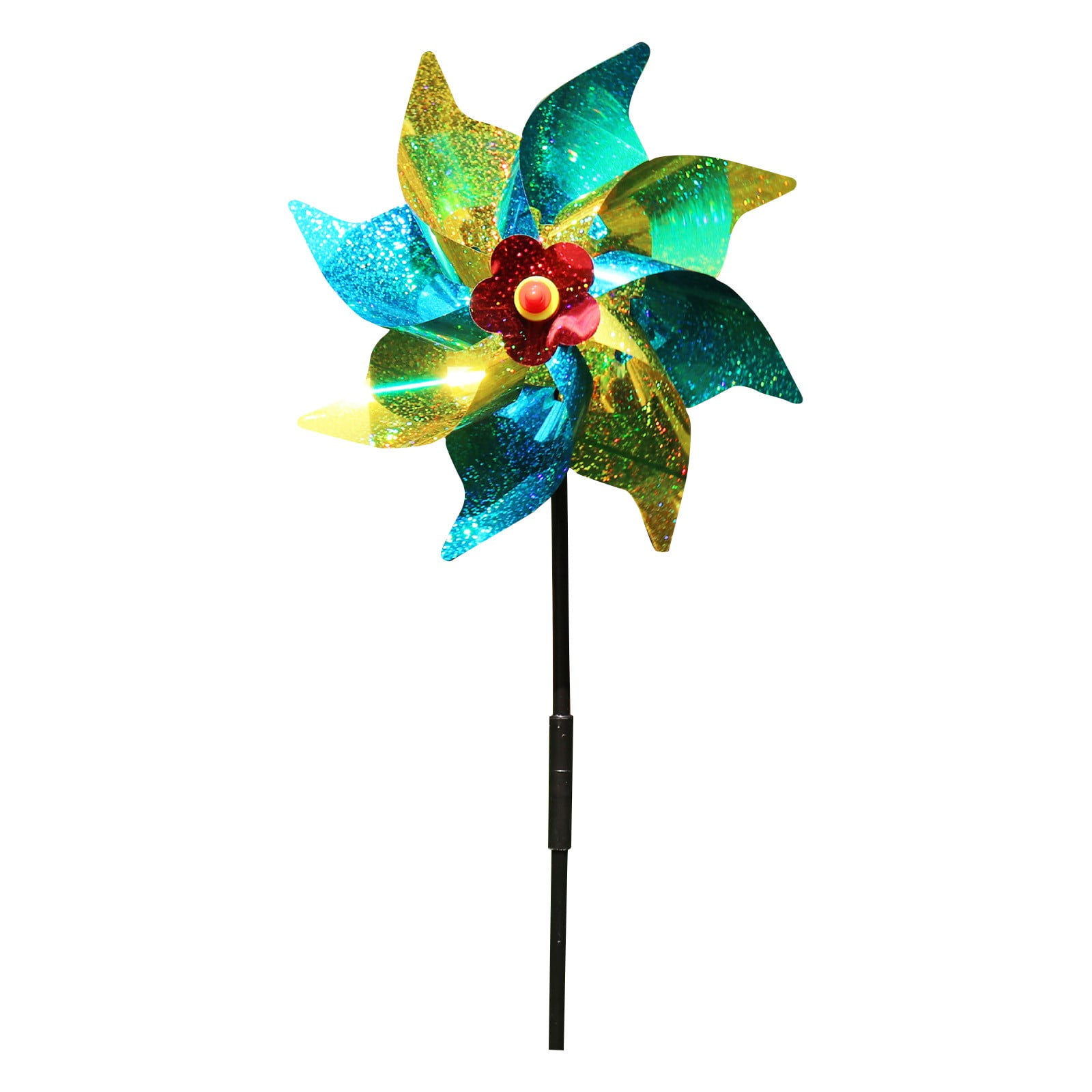 AOVUWU Vibrant Red Pinwheel Spinner for Outdoor Garden Decor Durable ...