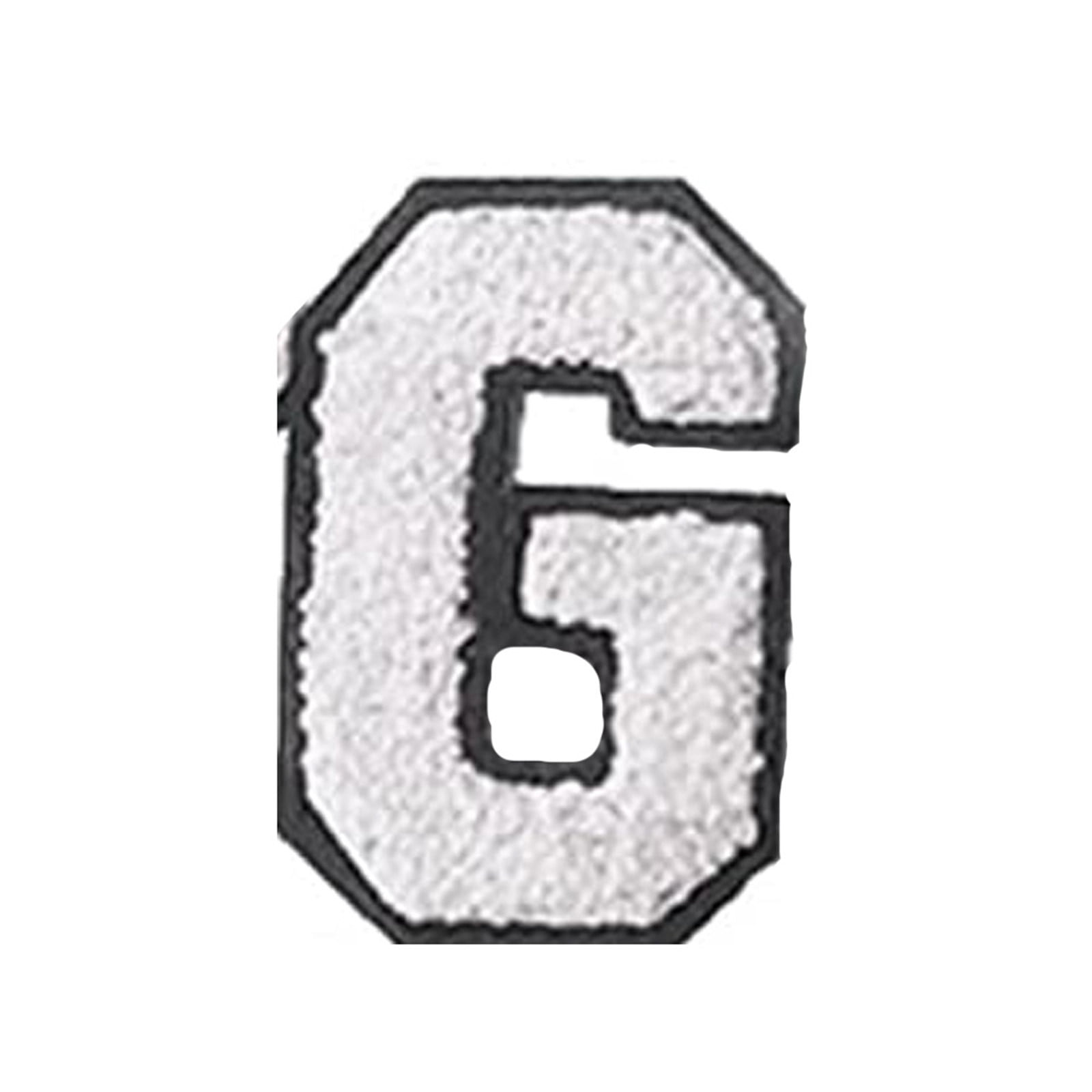 AOVUWU White Chenille Letter A Iron-On Patch 2 Inch Embroidered ...